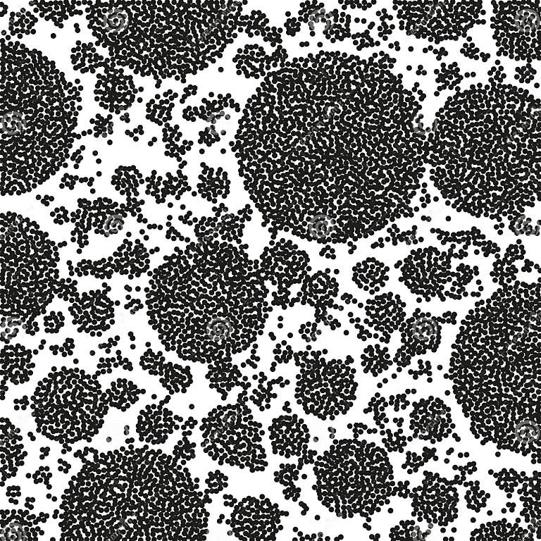 Stippled Weird Pattern. Geometric Dotted Grunge Texture Stock Vector ...
