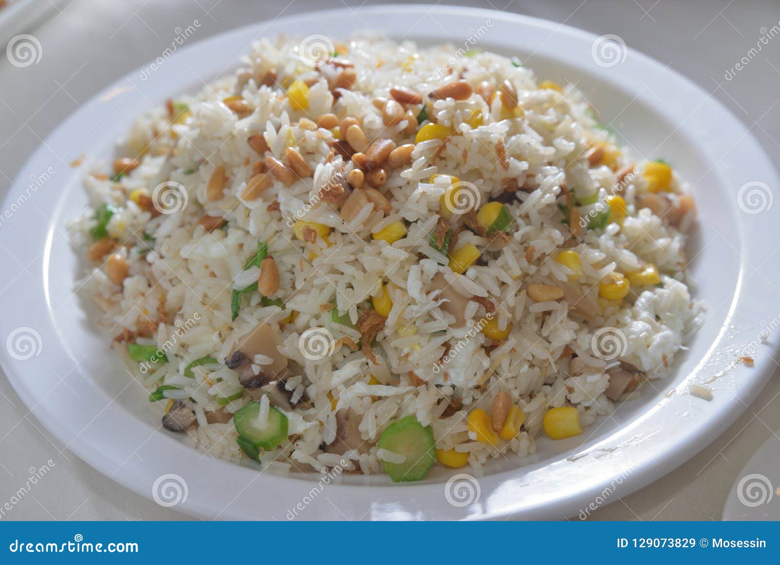 Egg white Fried Rice stock image. Image of fried, bone - 129073829