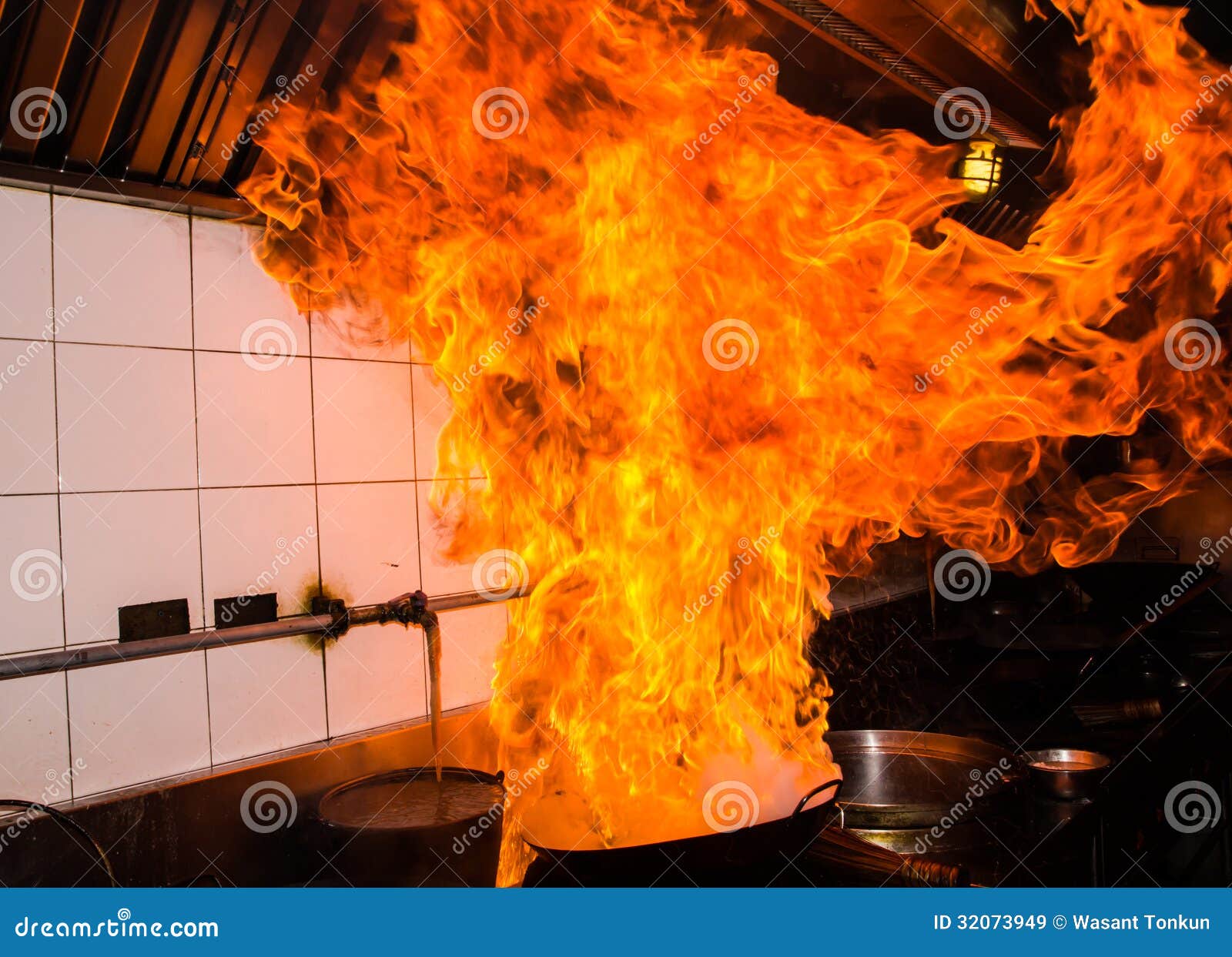 Stir fire very hot stock image. Image of closeup, professional - 32073949