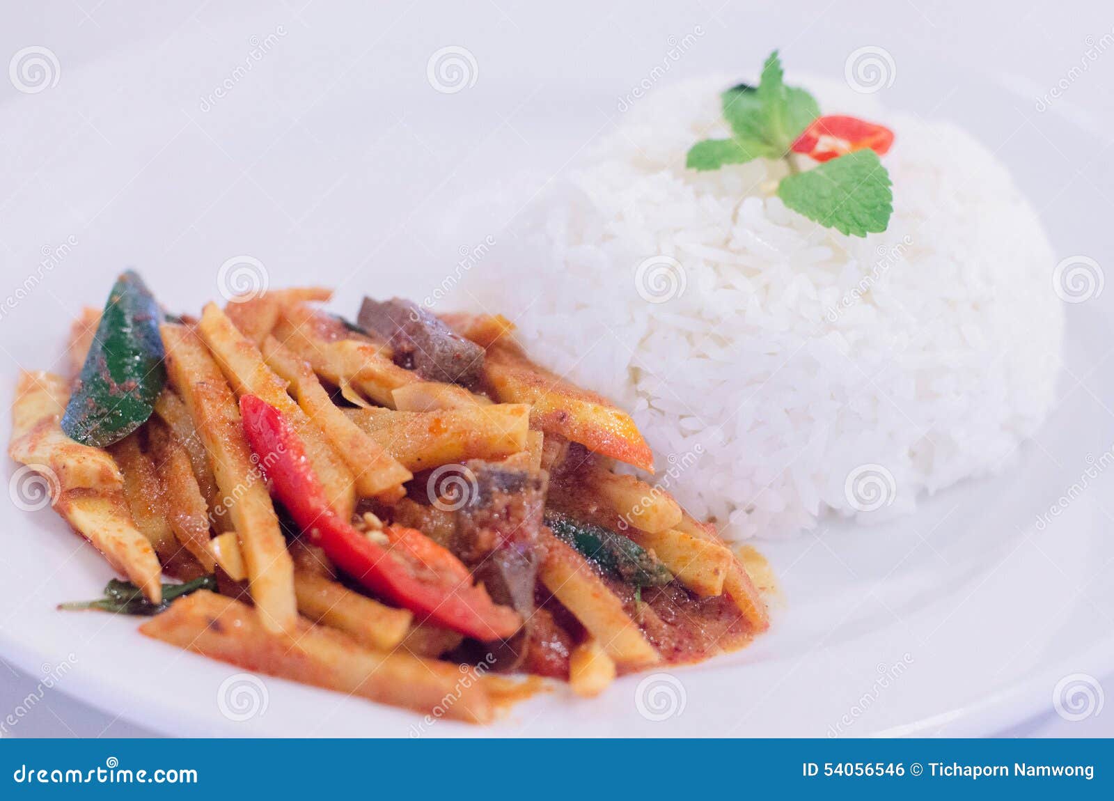 Stir-fried bamboo stock photo. Image of fiber, bamboo - 54056546