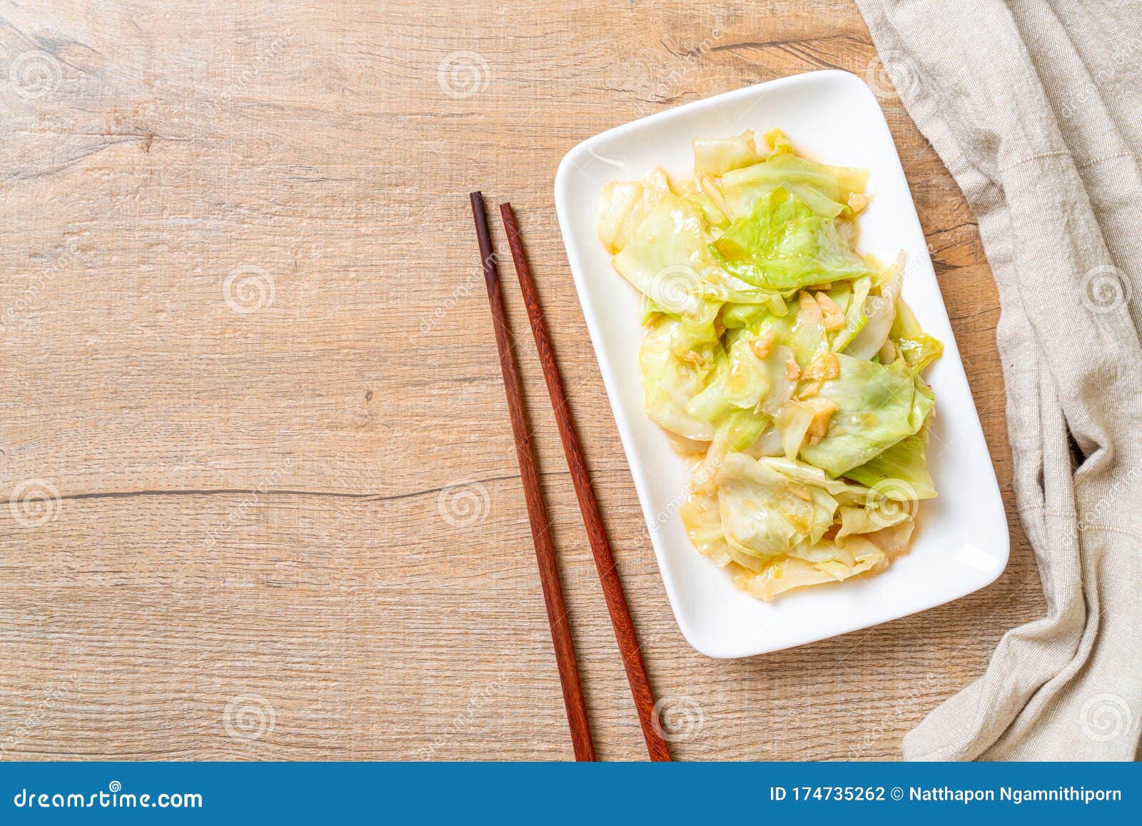 Stir-Fried Cabbage with Fish Sauce Stock Photo - Image of chinese ...
