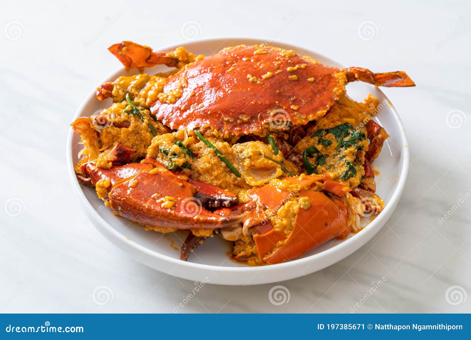 Stir Fried Crab with Curry Powder Stock Image - Image of healthy, meal ...