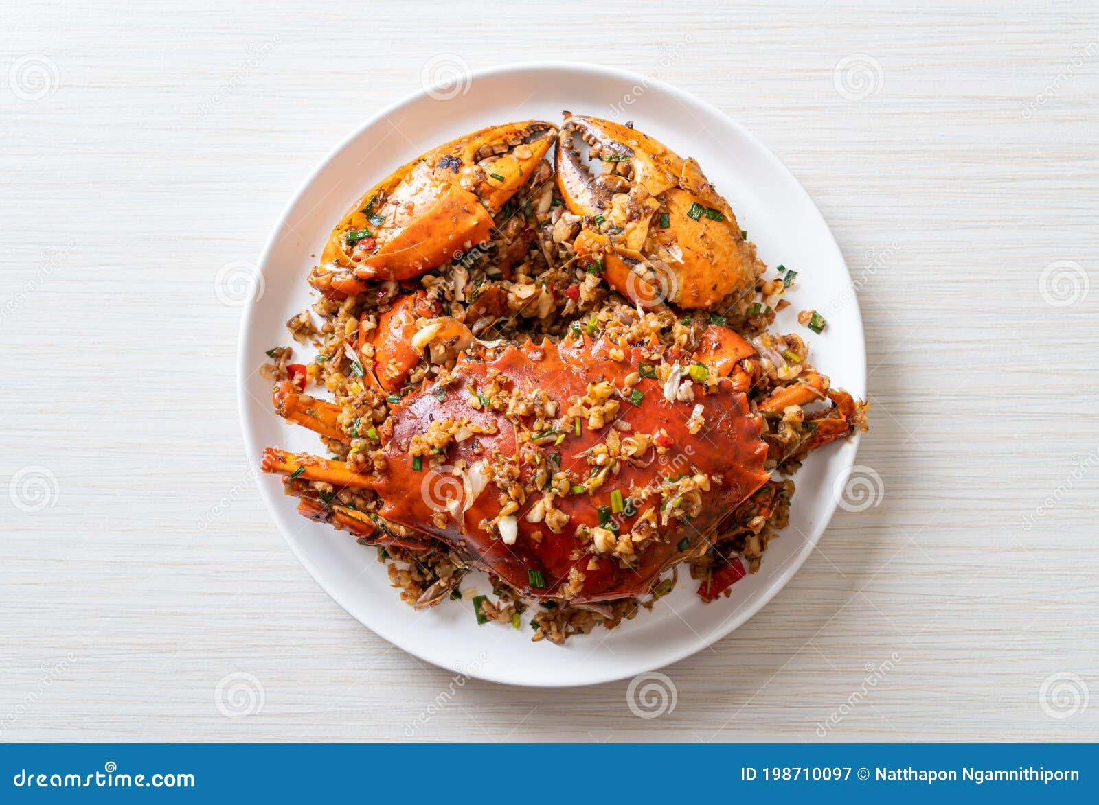 Stir Fried Crab with Spicy Salt & Pepper Stock Image - Image of chili ...
