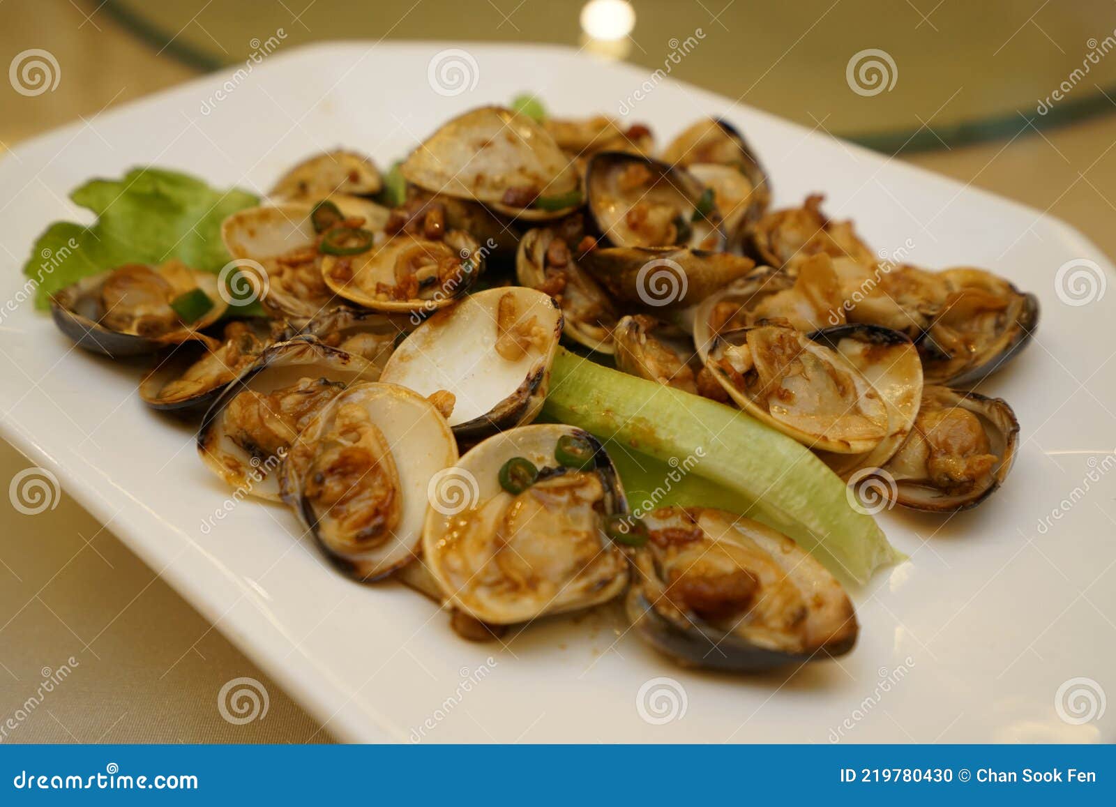 Stir Fried Kam Heong Lala stock photo. Image of meal - 219780430