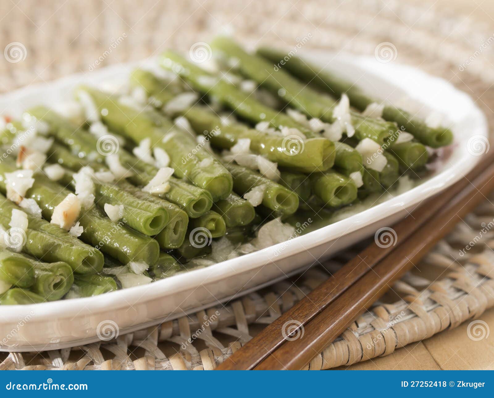 Stir fried long beans stock photo. Image of fried, vegetables - 27252418
