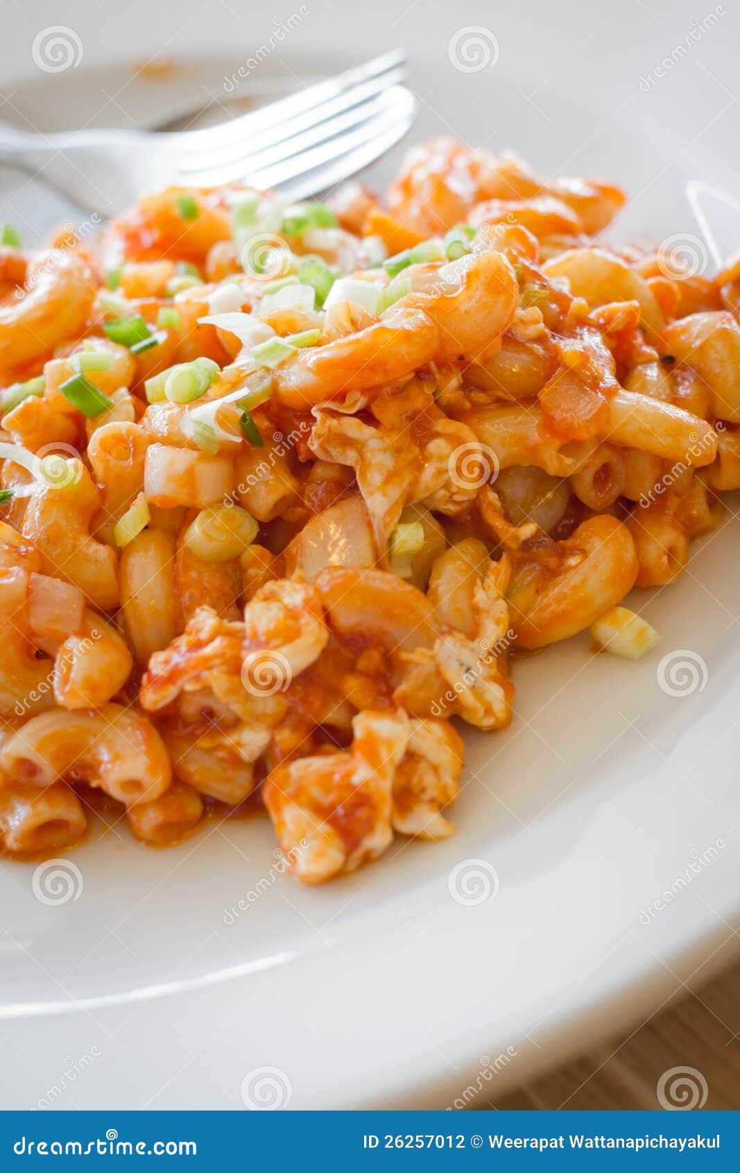 Stir-fried macaroni stock photo. Image of delicious, style - 26257012