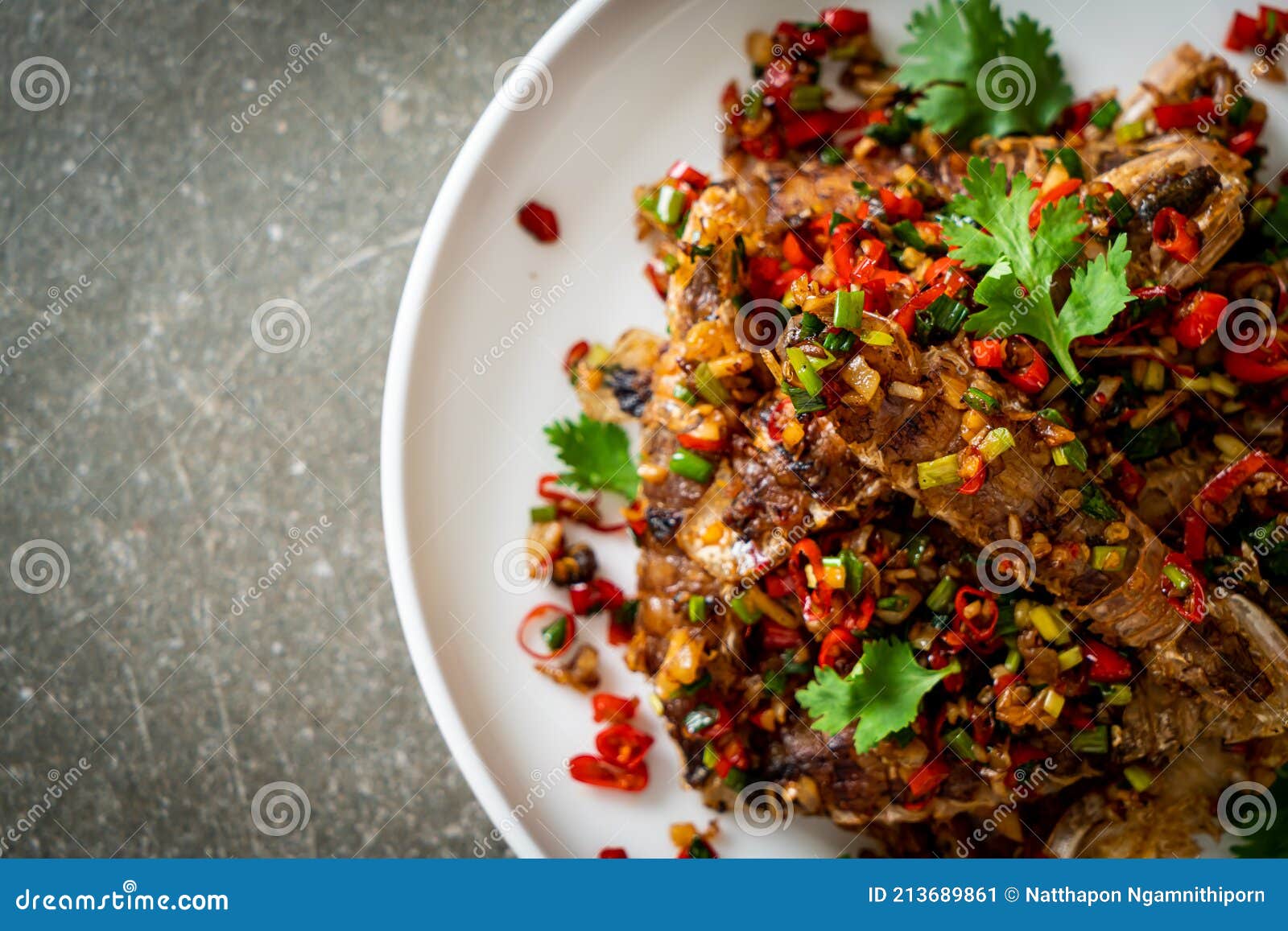 Stir-fried Mantis Shrimp or Crayfish with Chilli and Salt Stock Image ...