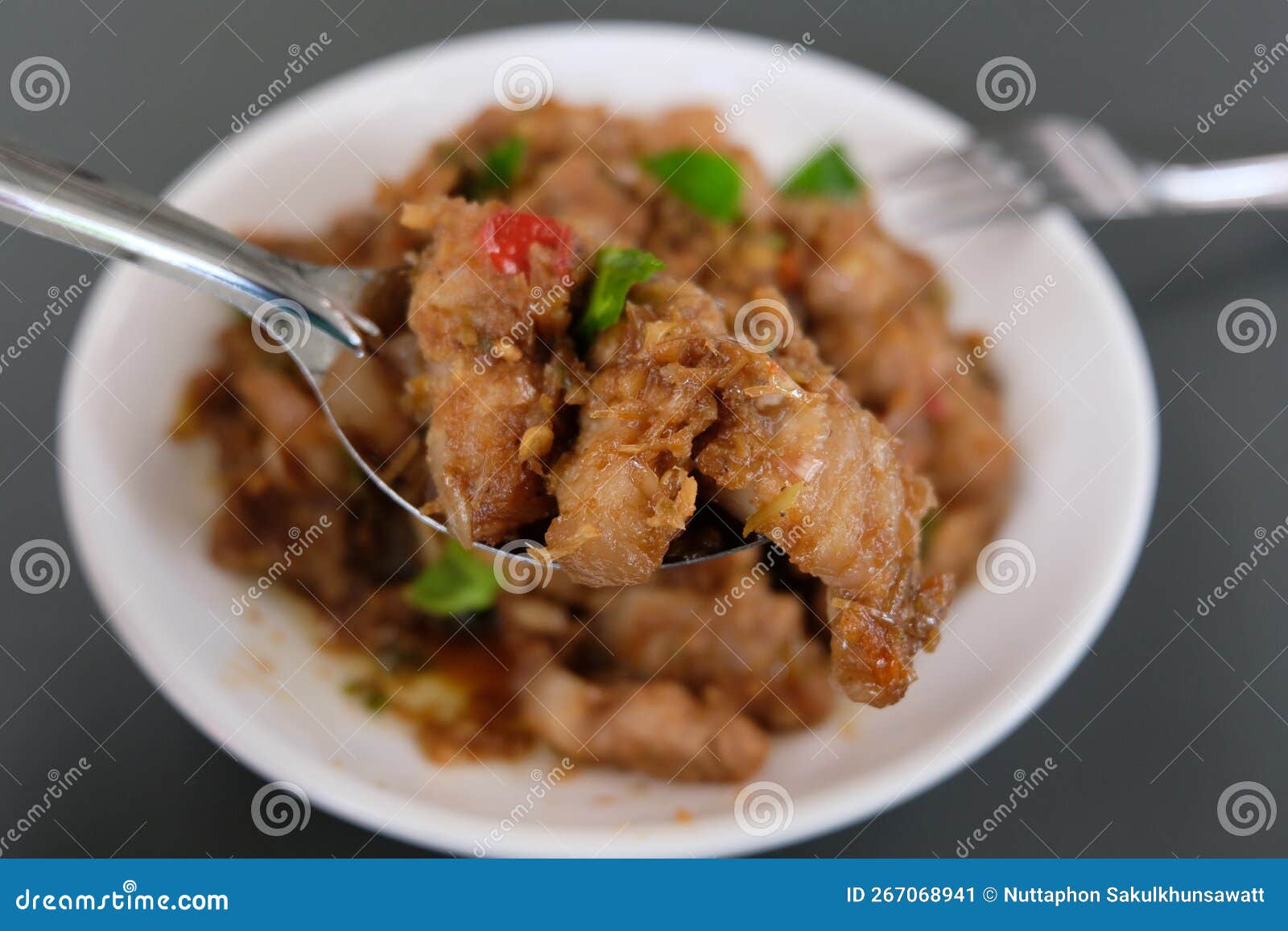 Stir-fried Pork with Shrimp Paste Moo Pad Kapi Thai Food Spicy Dish ...