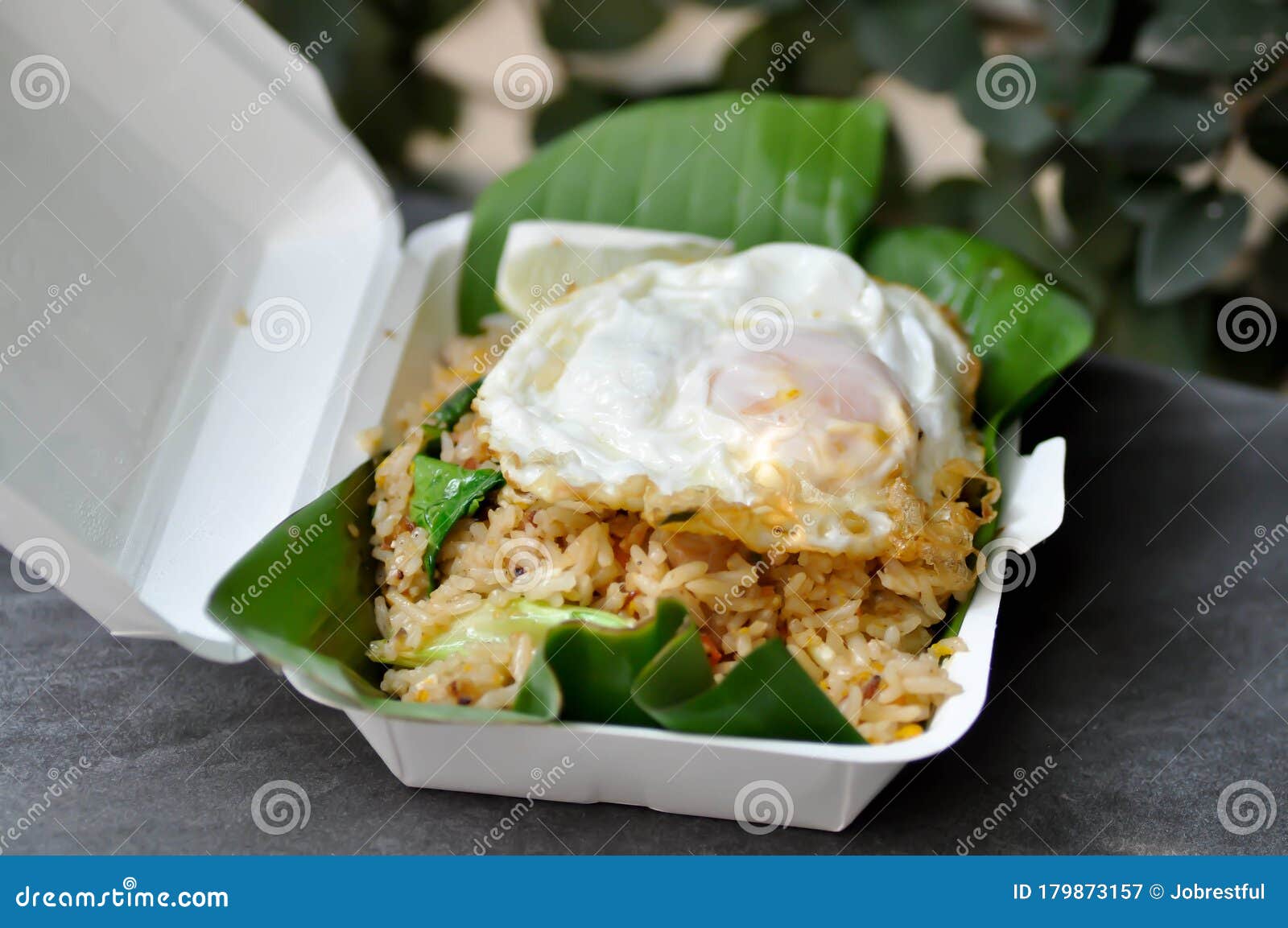 Stir Fried Rice or Fried Rice in the Box Stock Image - Image of kitchen ...