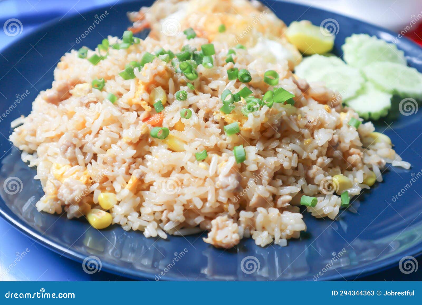 Stir Fried Rice or Fried Rice with Sunny Side Up Egg Stock Image ...