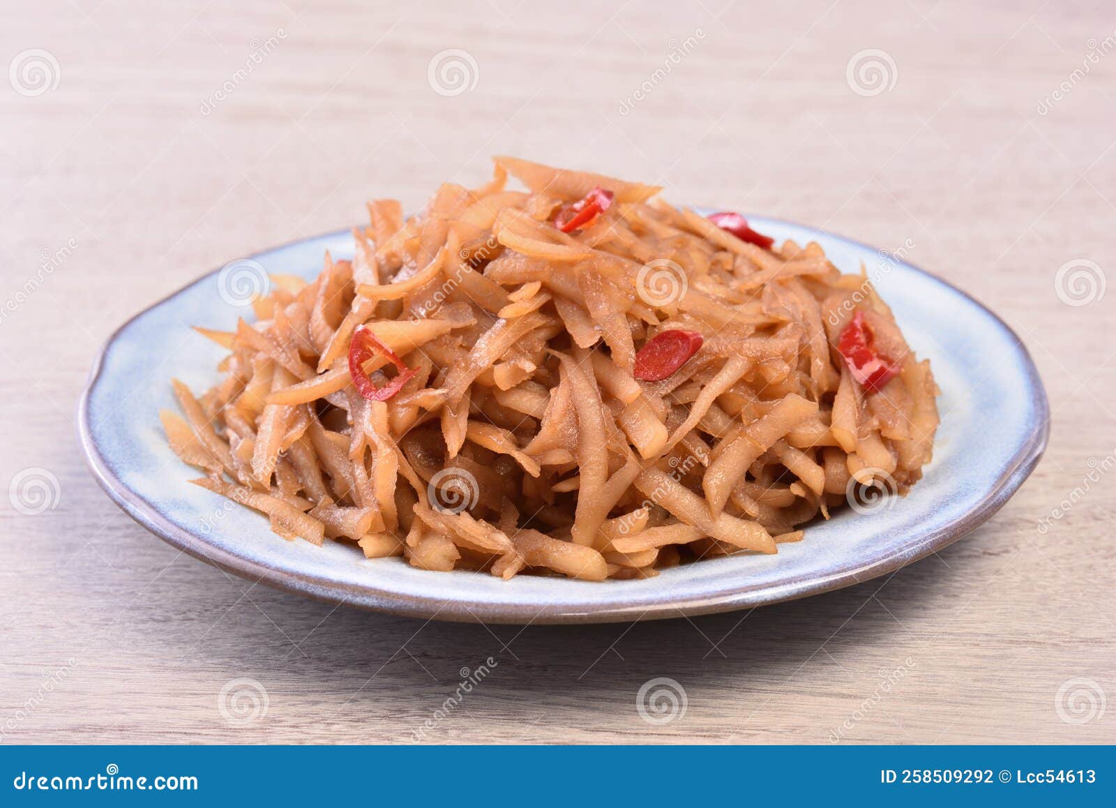 Stir-fried Shredded Potatoes Stock Photo - Image of diet, chili: 258509292