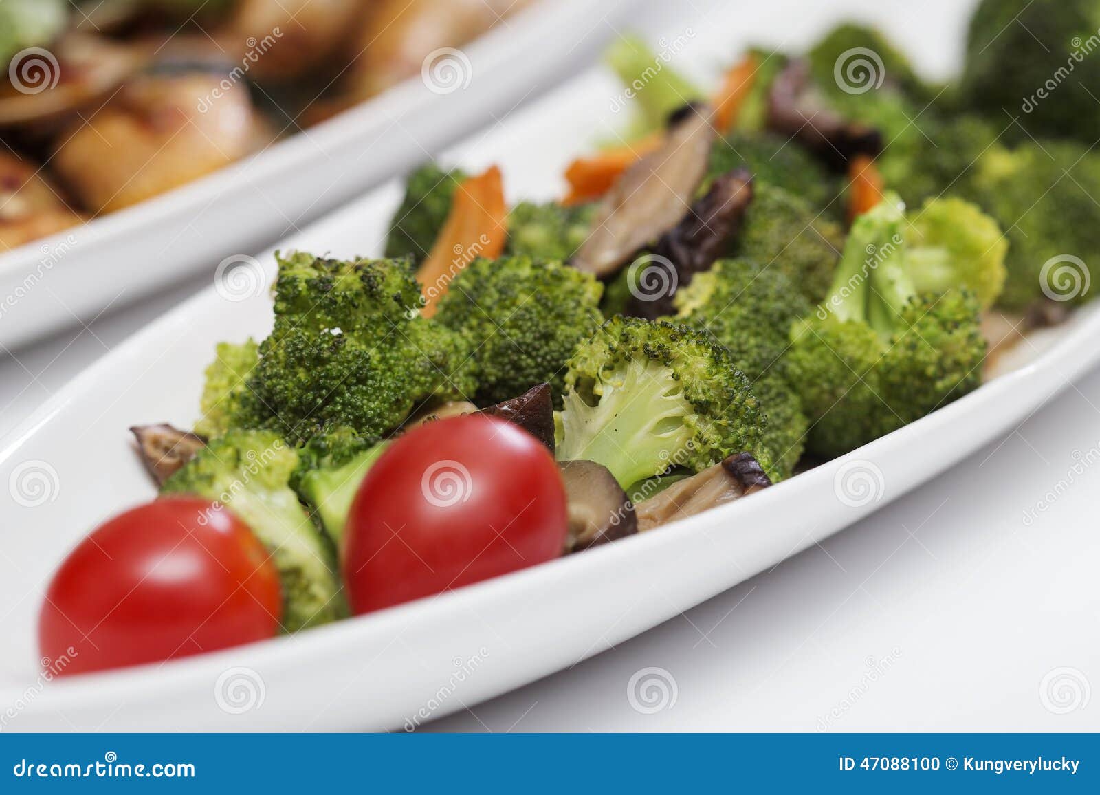 Stir Fried Three Vegetables Stock Photo - Image of chopped, brown: 47088100