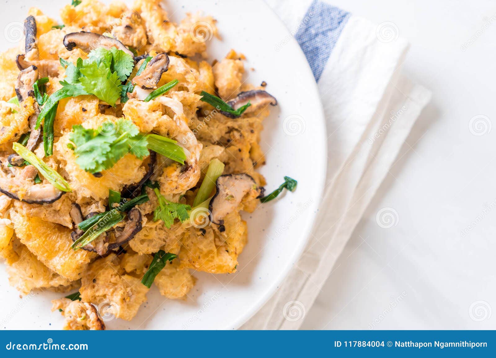 Stir-Fry Fish Maw stock photo. Image of fresh, vegetable - 117884004