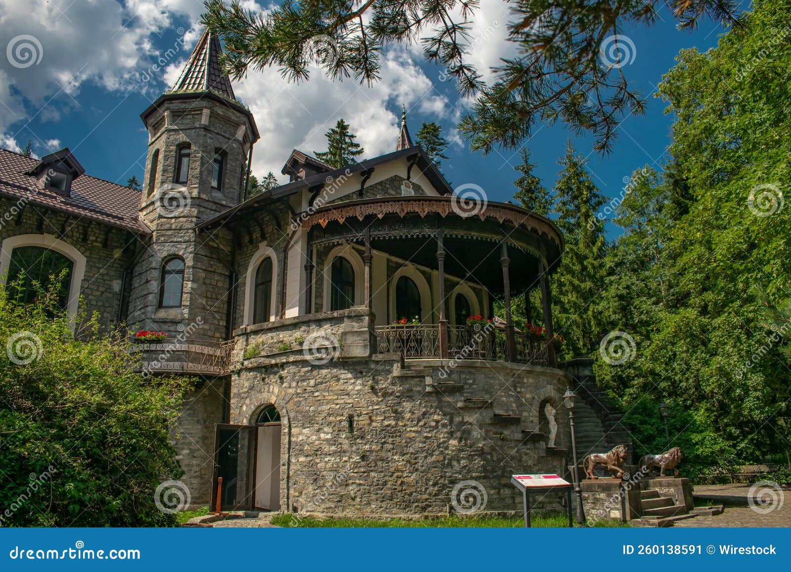 Stirbey Castle Museum in Romania Stock Image - Image of summer, stone ...