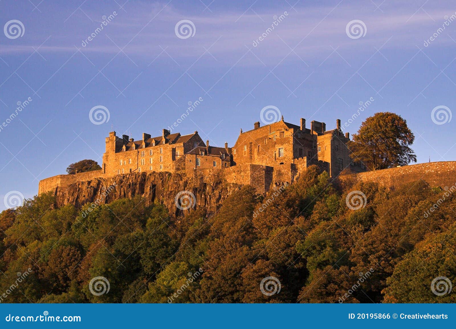 Stirling Castle in an Autumn Sunset Stock Photo - Image of landmark ...