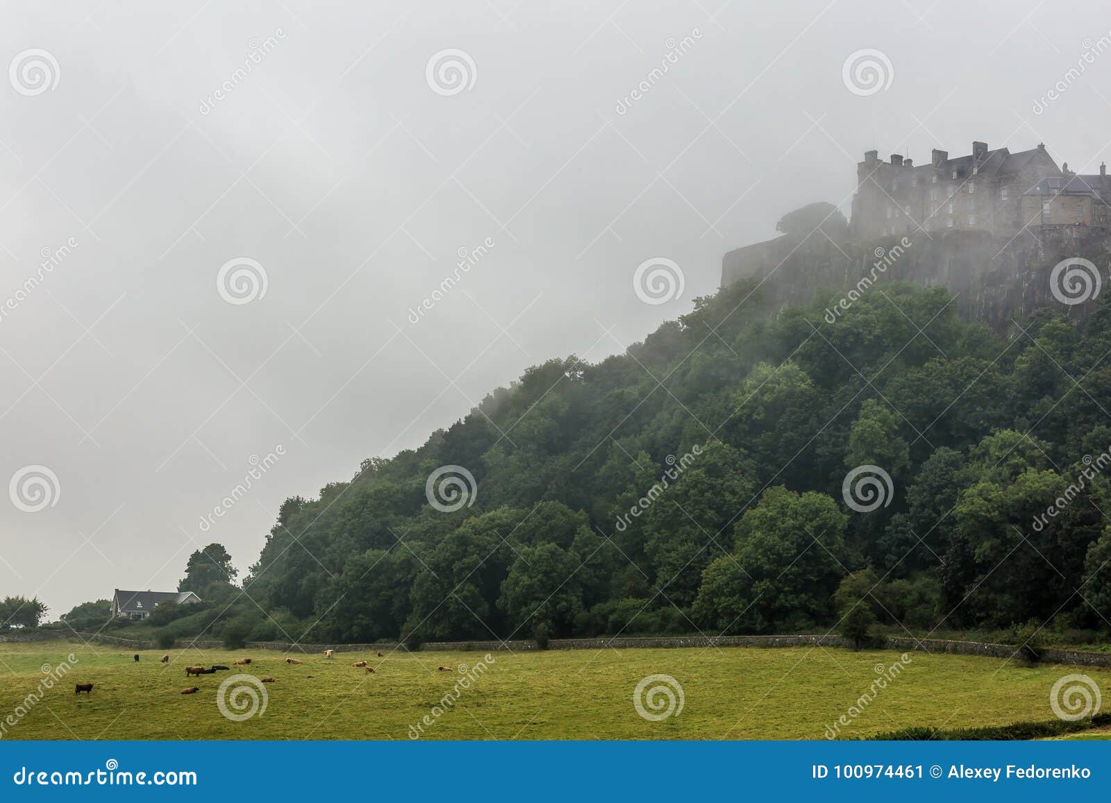Stirling Castle in Fog, Scotland Stock Image - Image of lomond ...