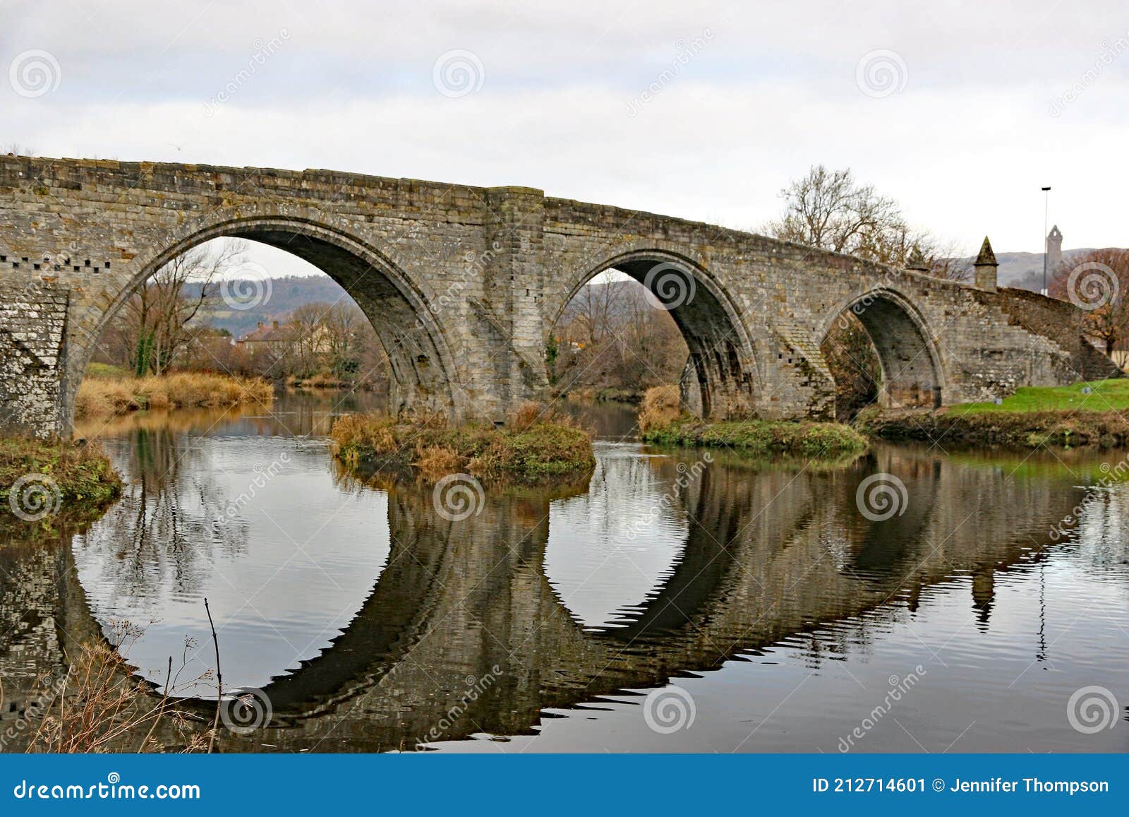 Stirling Old Bridge in Scotland Stock Image - Image of landscape ...