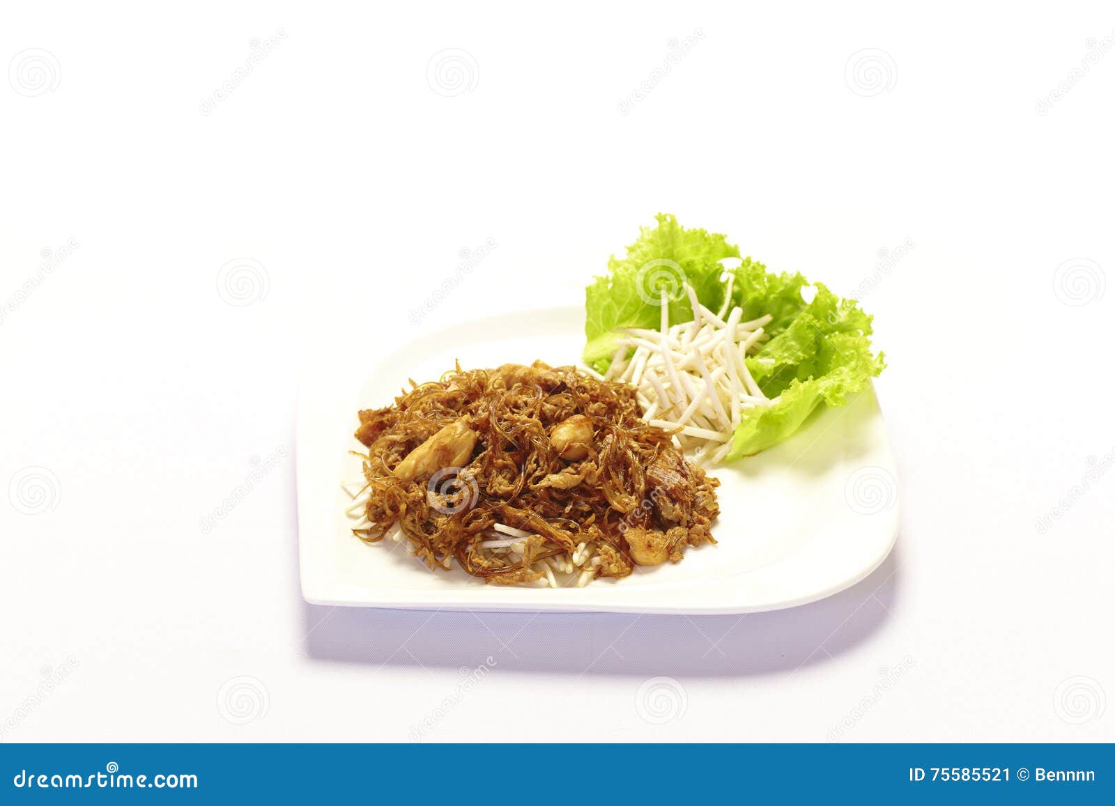 Stirred fried shark fin stock image. Image of savory - 75585521