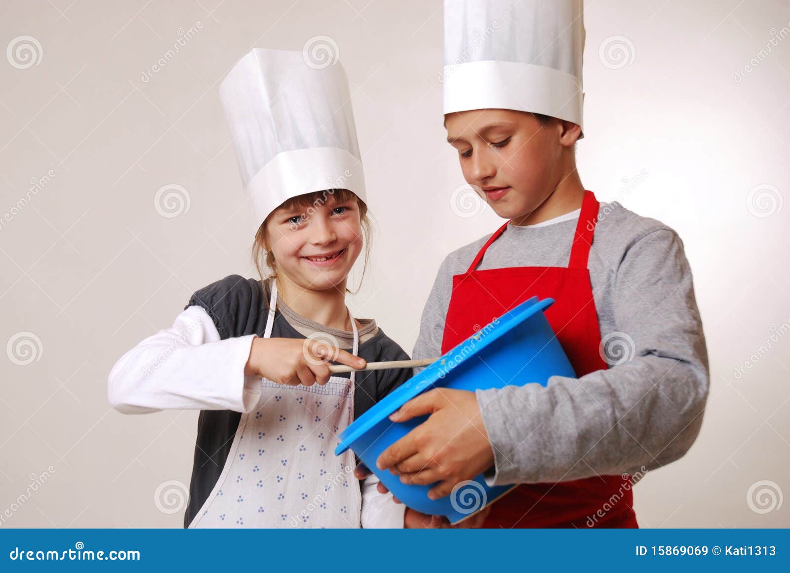 Stirring the batter stock image. Image of boys, sibling - 15869069