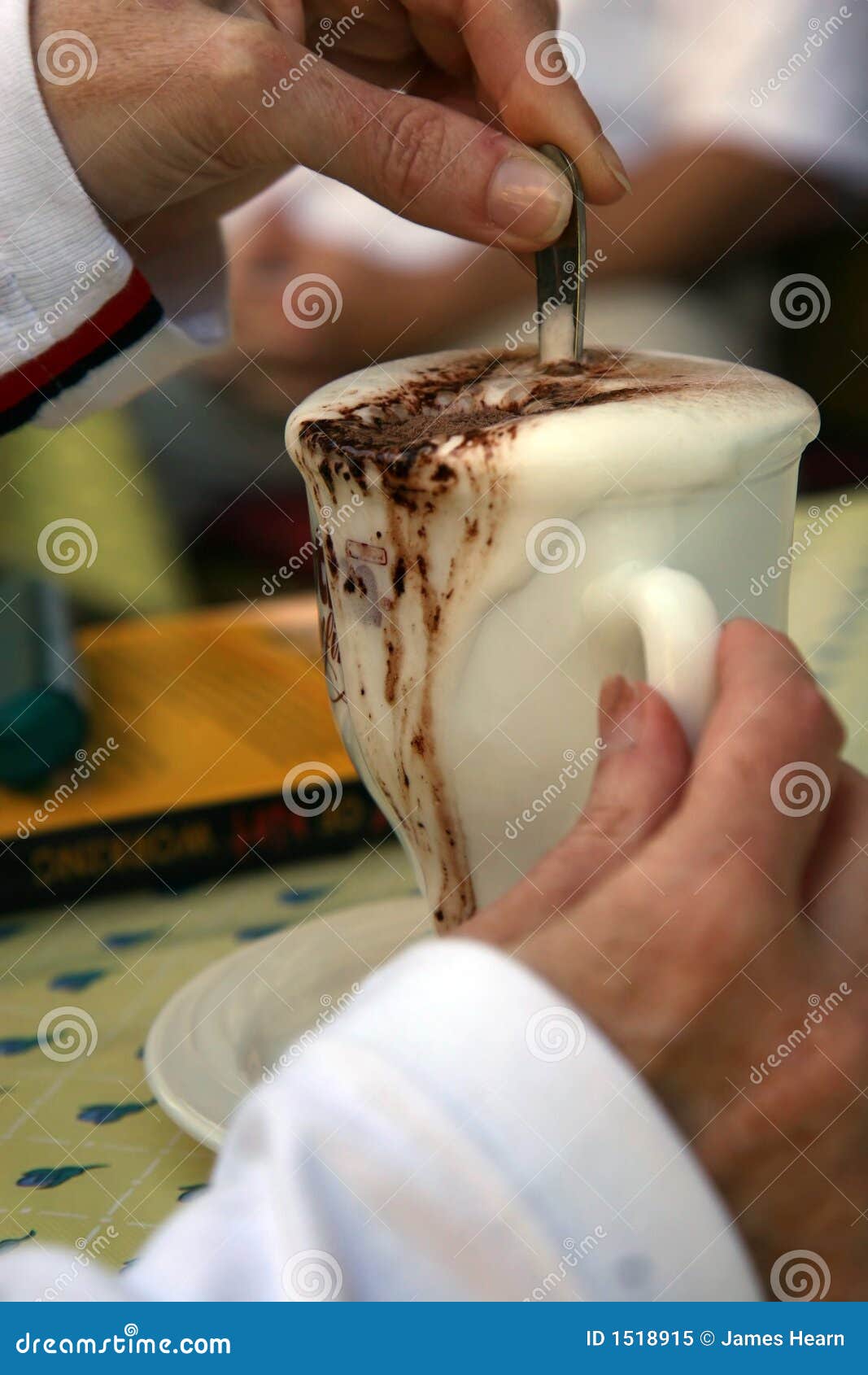 Stirring Chocolate stock image. Image of overflow, stir - 1518915