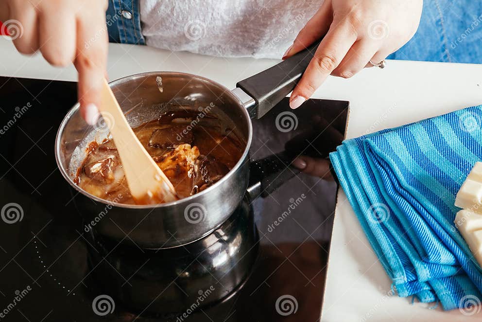 Stirring Muffin Cake Mixture Stock Image - Image of cooking, gourmet ...