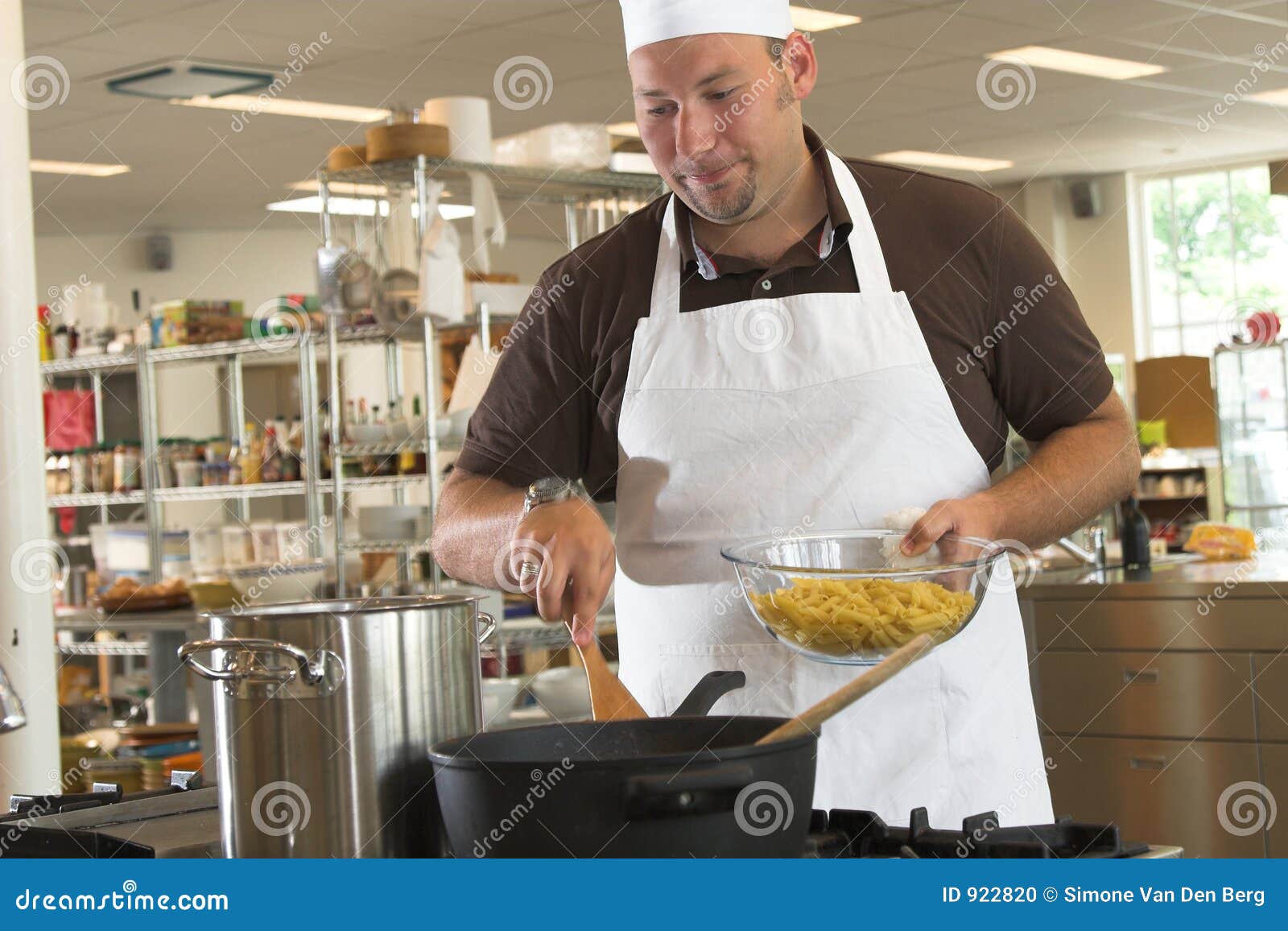 Stirring the sauce stock photo. Image of cuisine, goatee - 922820