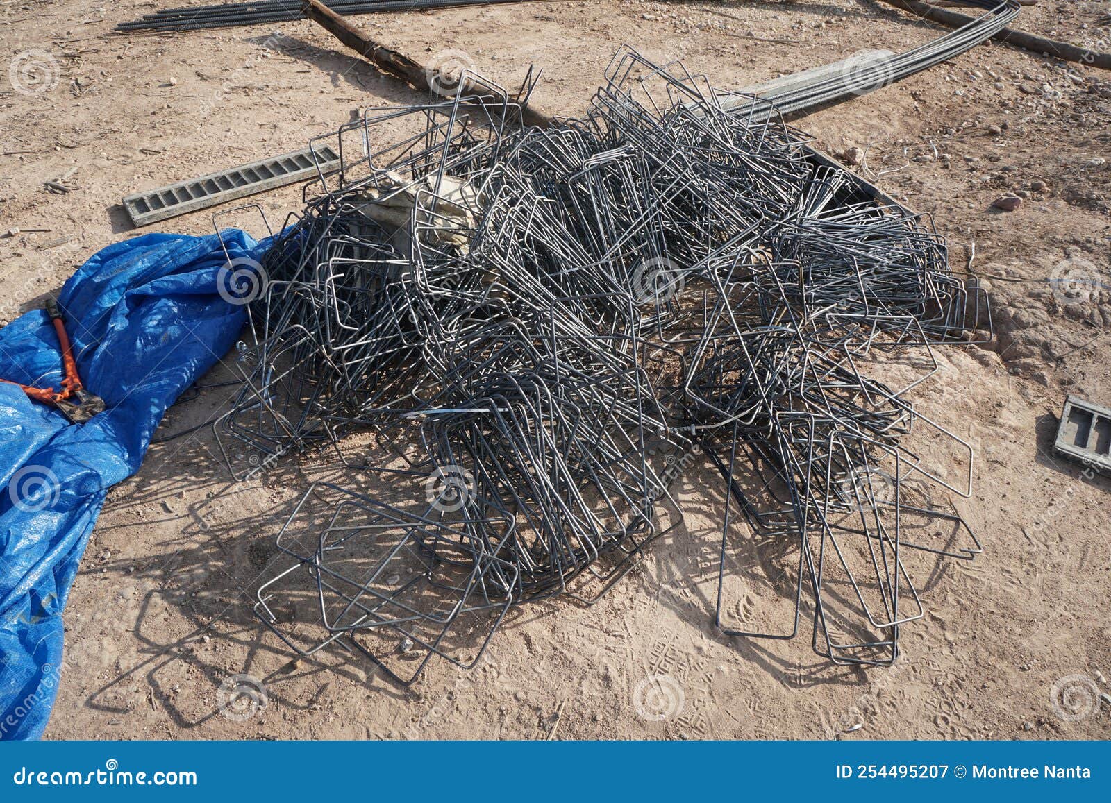 The Piles of Stirrup Casings Were Gathered in a Mess. Stock Image ...