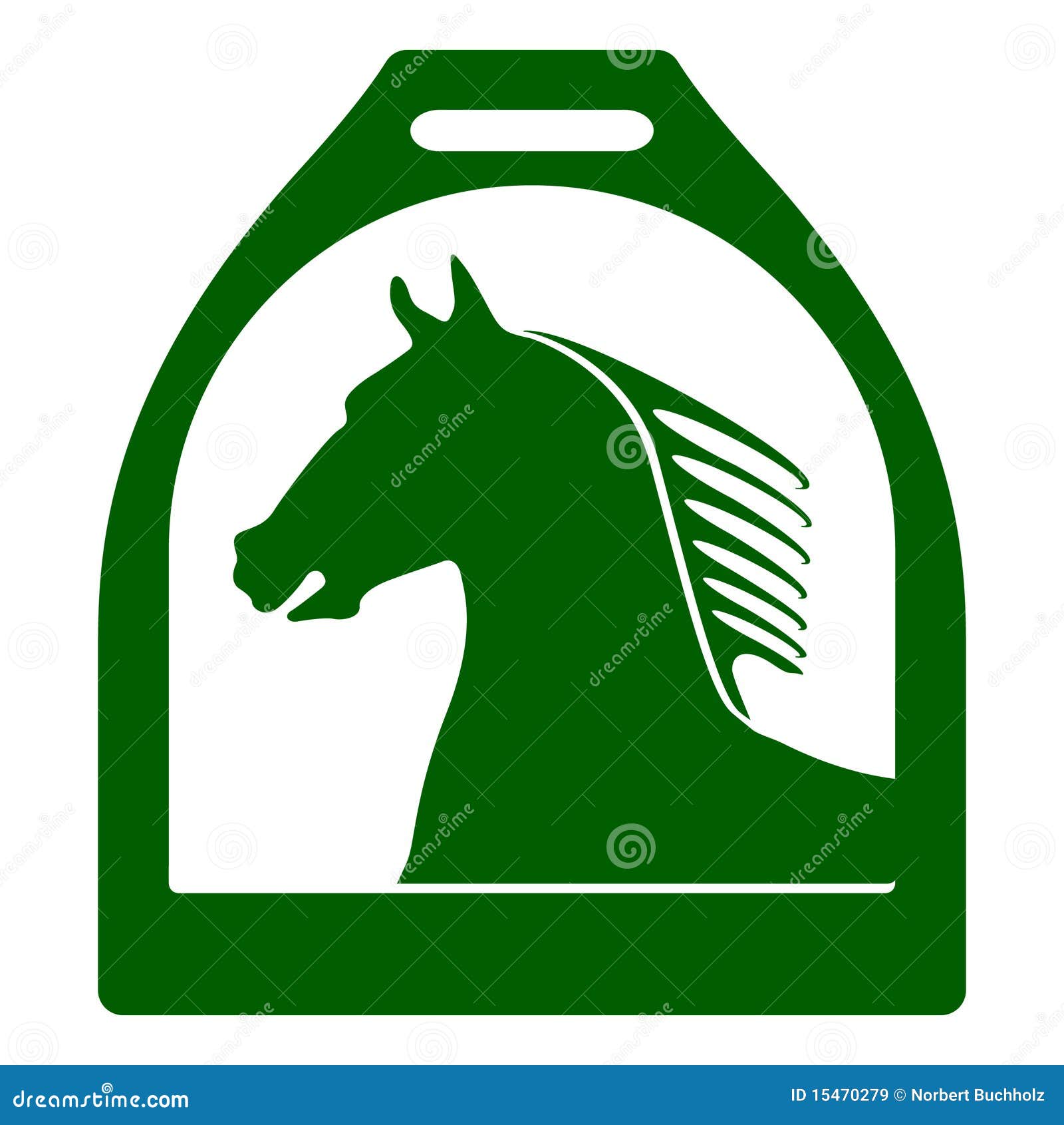 Stirrup Horse Sign Cartoon Vector | CartoonDealer.com #15470279