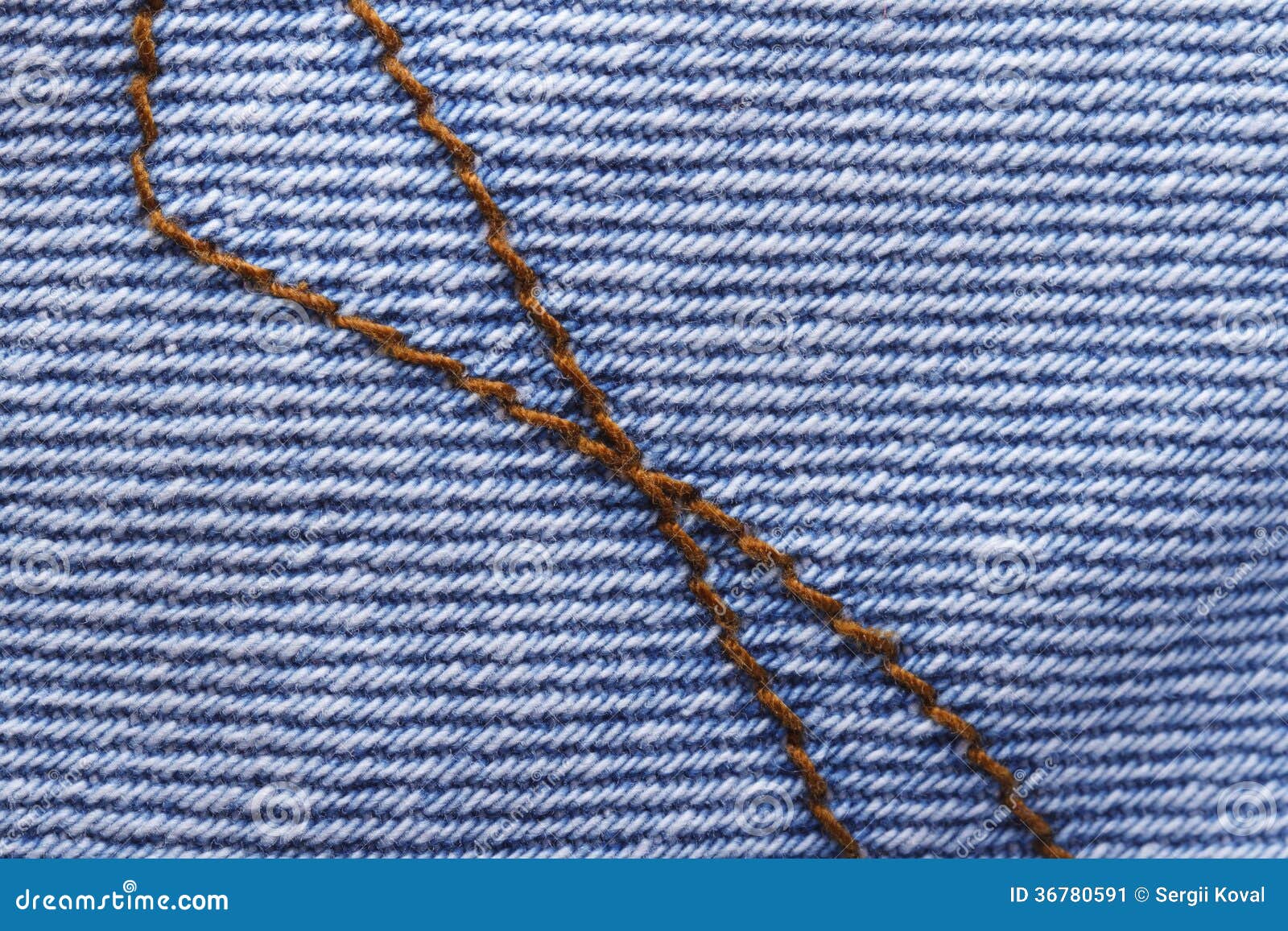 Stitch for Denim Closeup. Fabric Texture Stock Image - Image of jeans ...