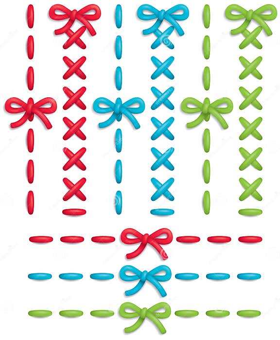 Stitch set stock vector. Illustration of border, design - 19846256