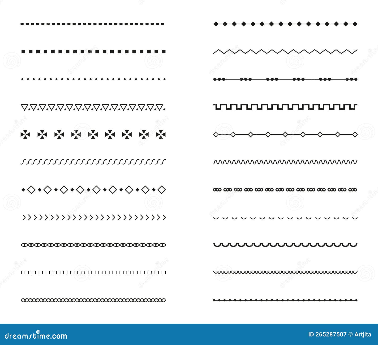 Stitch Stitches Vector Set. Stitched Repeated Seams Big Collection ...