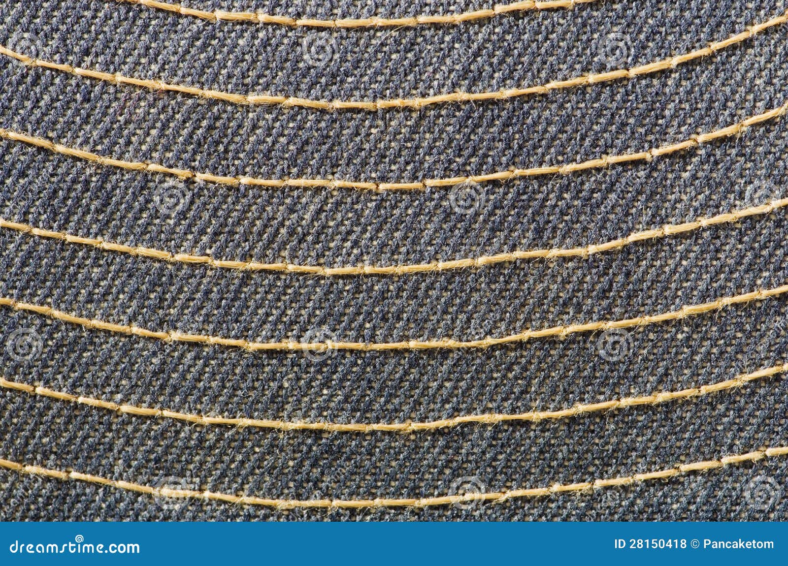 Stitched Blue Cloth stock photo. Image of textures, curved - 28150418