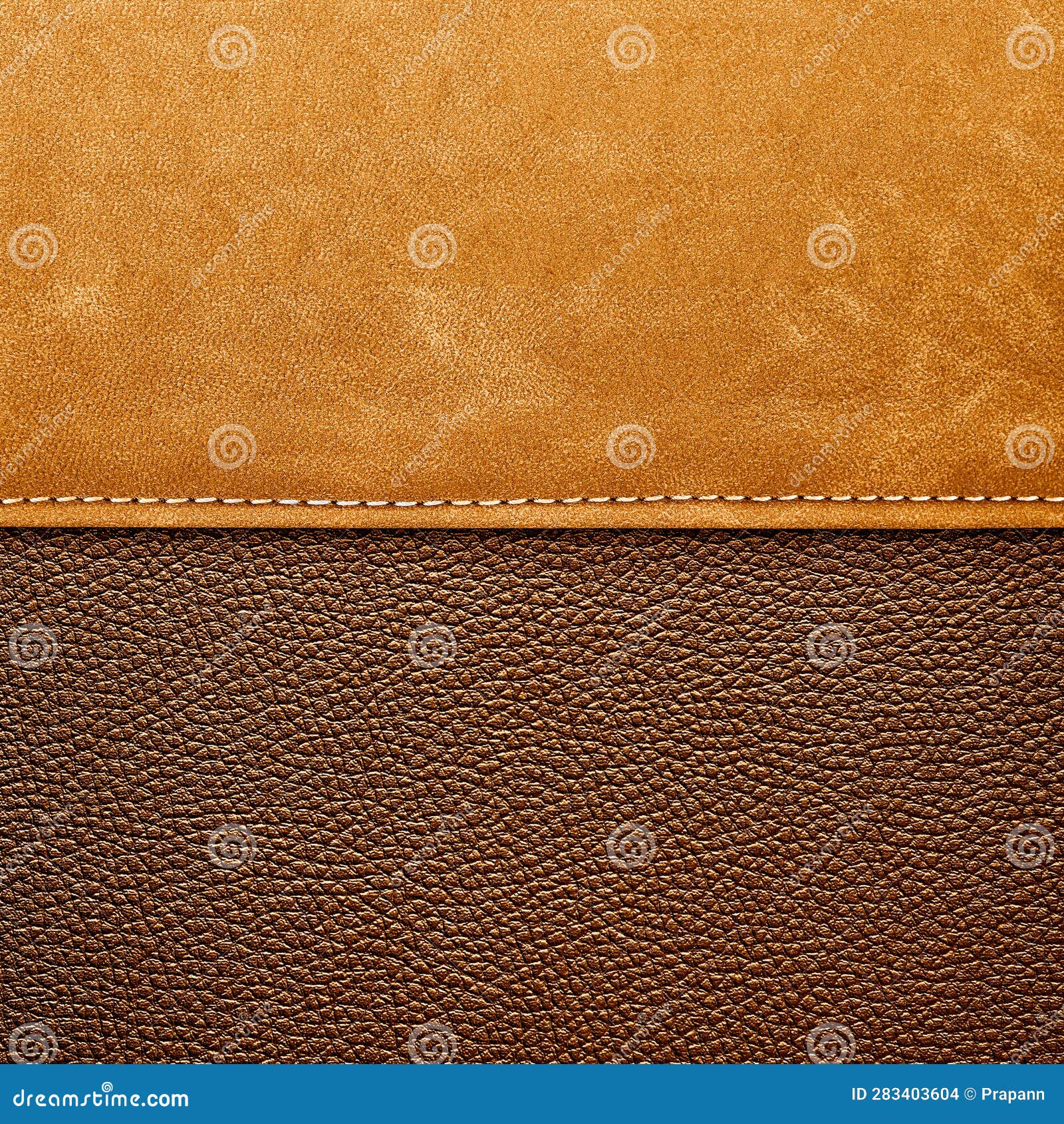 Stitched Brown Leather Background Stock Photo - Image of label ...