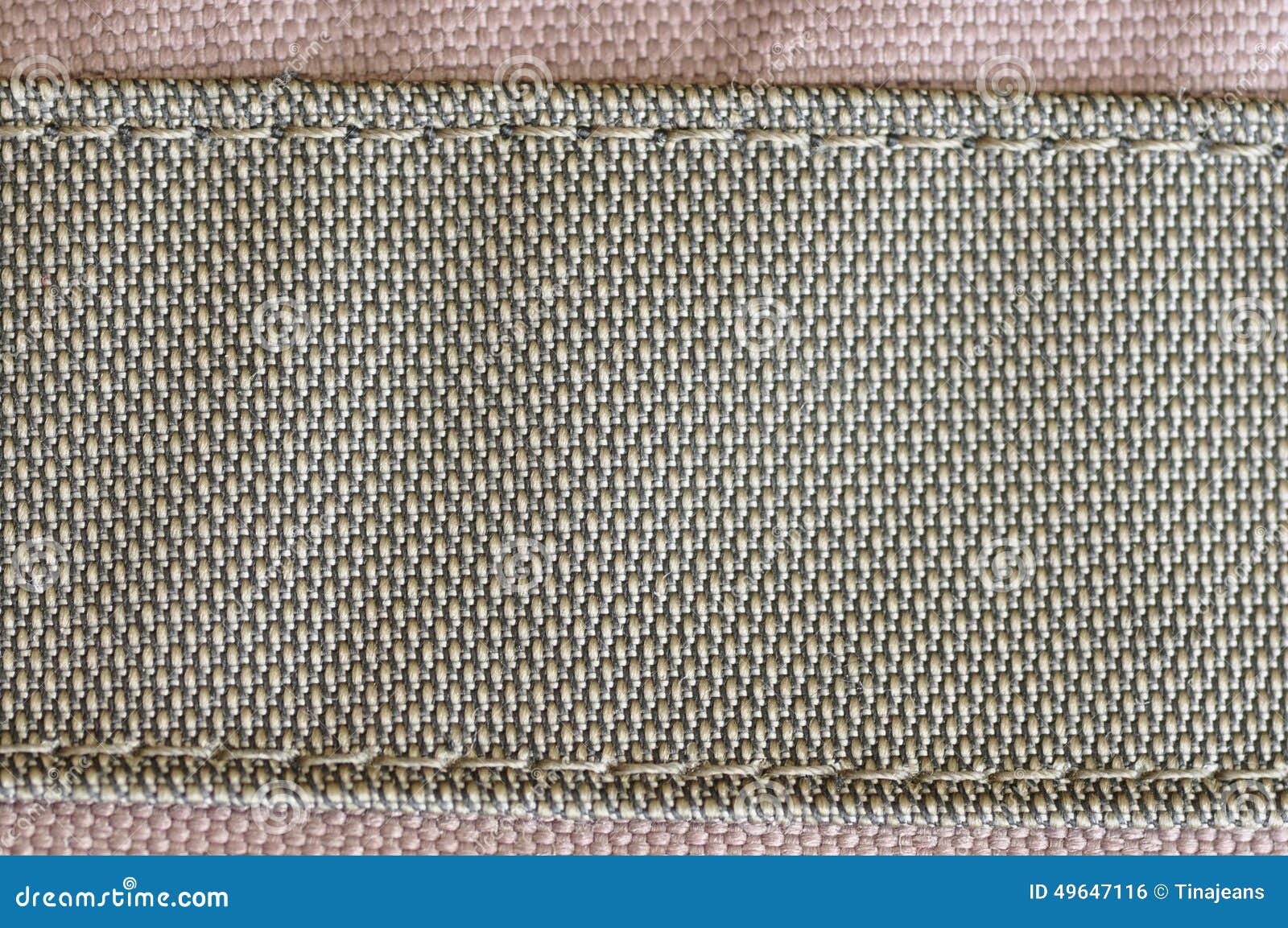 Stitched fabric. stock photo. Image of line, braided - 49647116