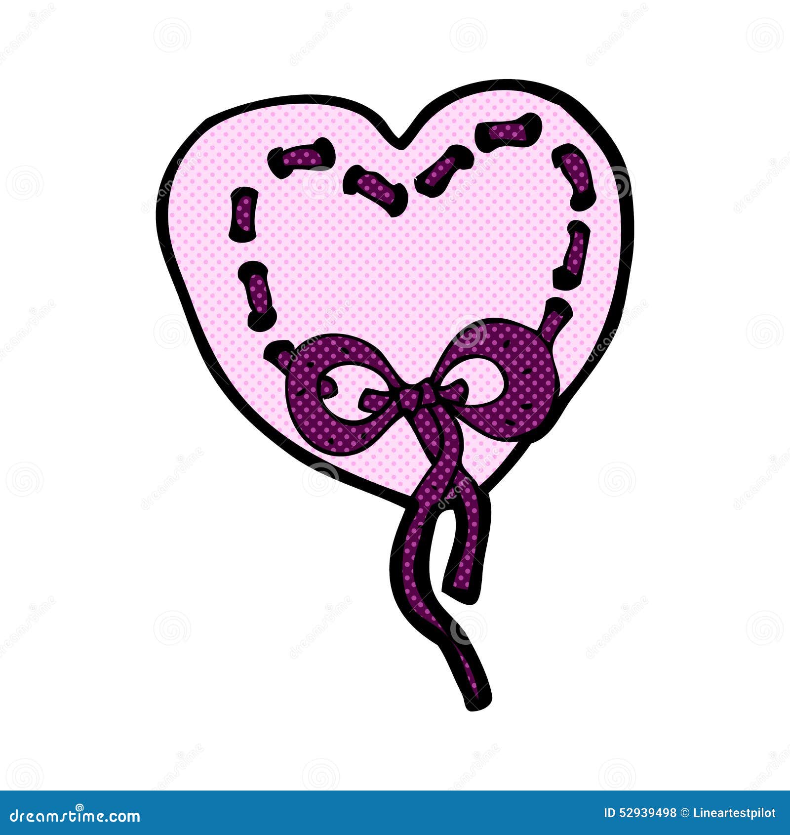 Stitched Heart Comic Cartoon Stock Illustration - Illustration of book ...