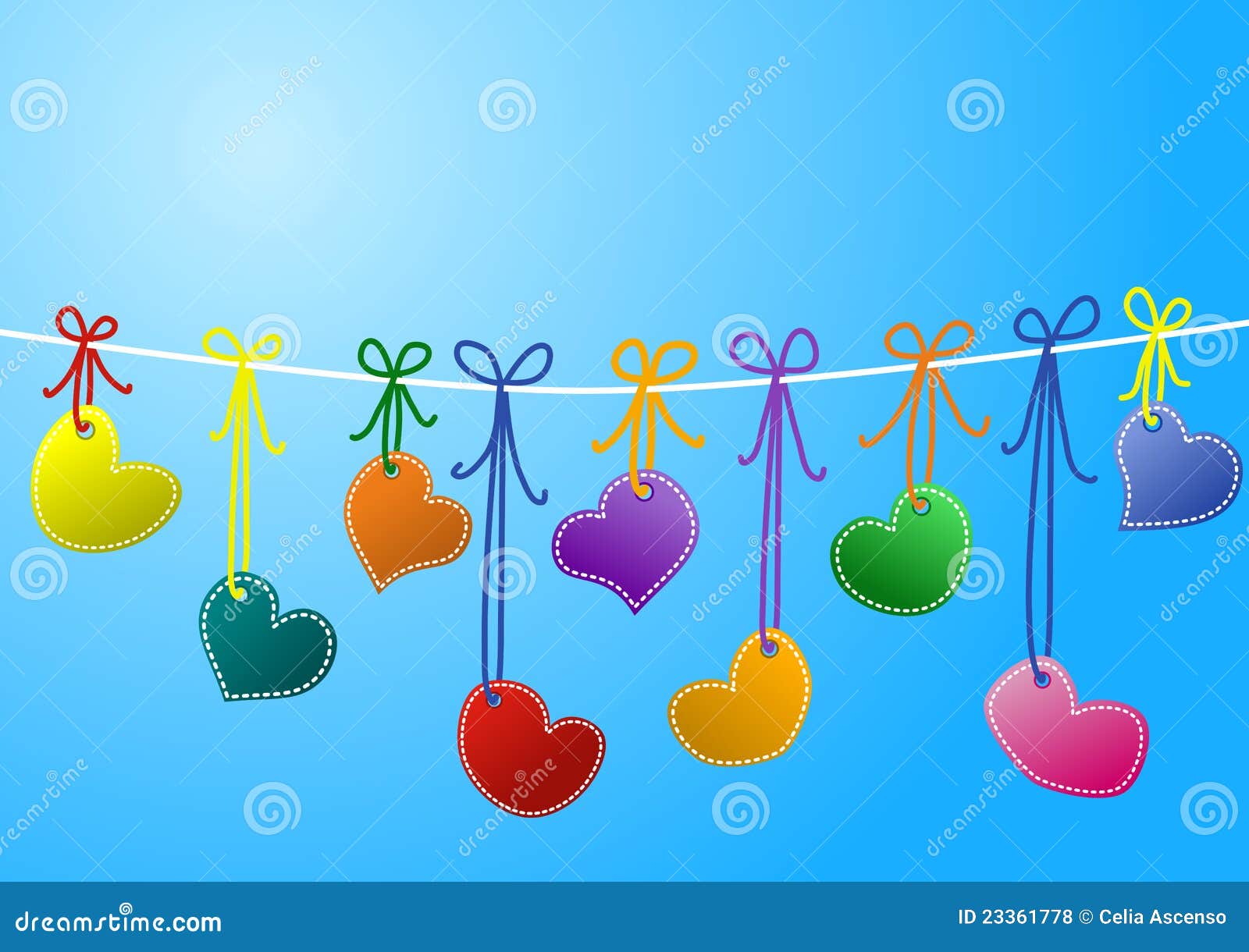 Hanging Hearts Clip Art Stock Illustrations – 161 Hanging Hearts Clip ...