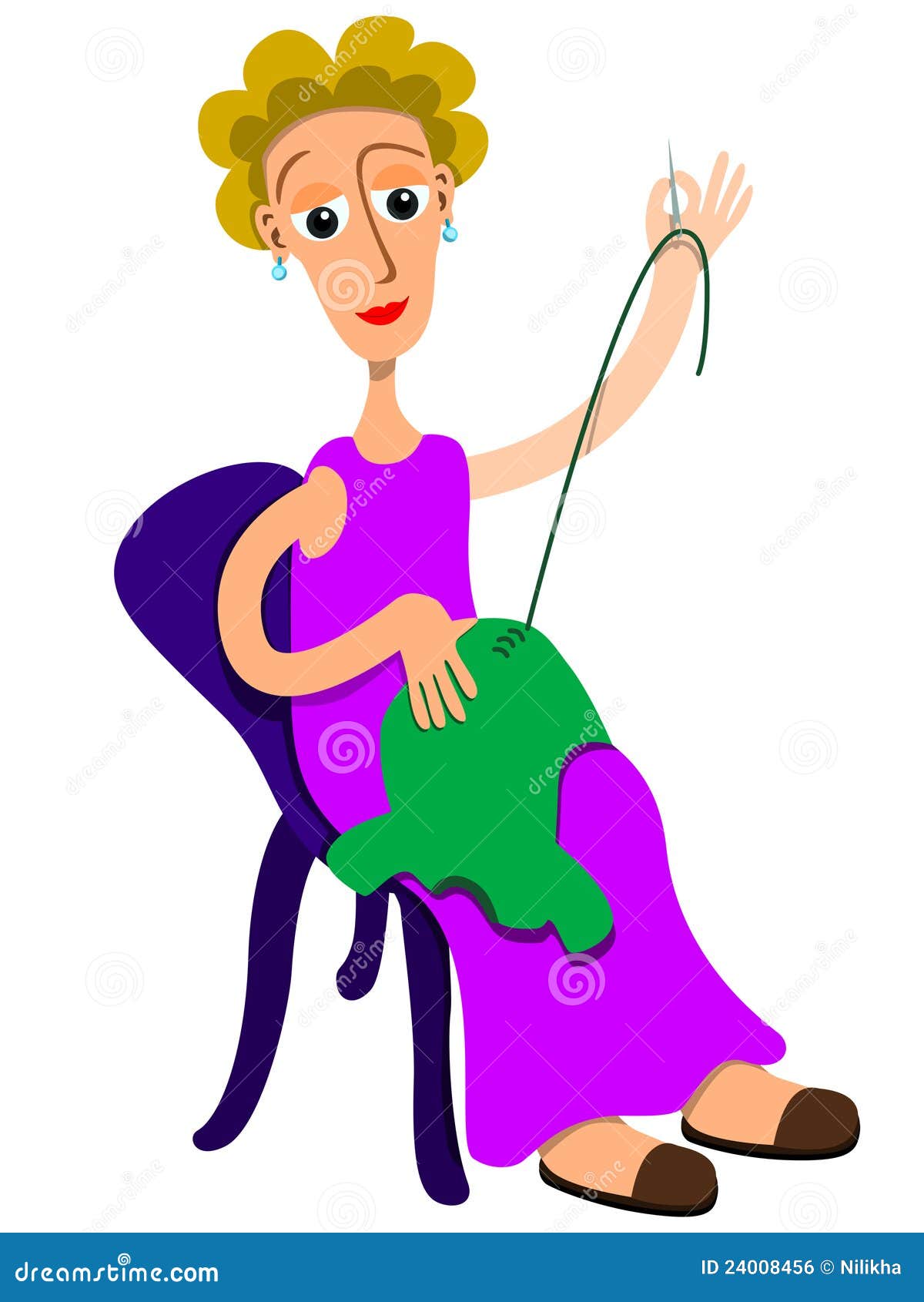 Stitching stock illustration. Illustration of textile - 24008456