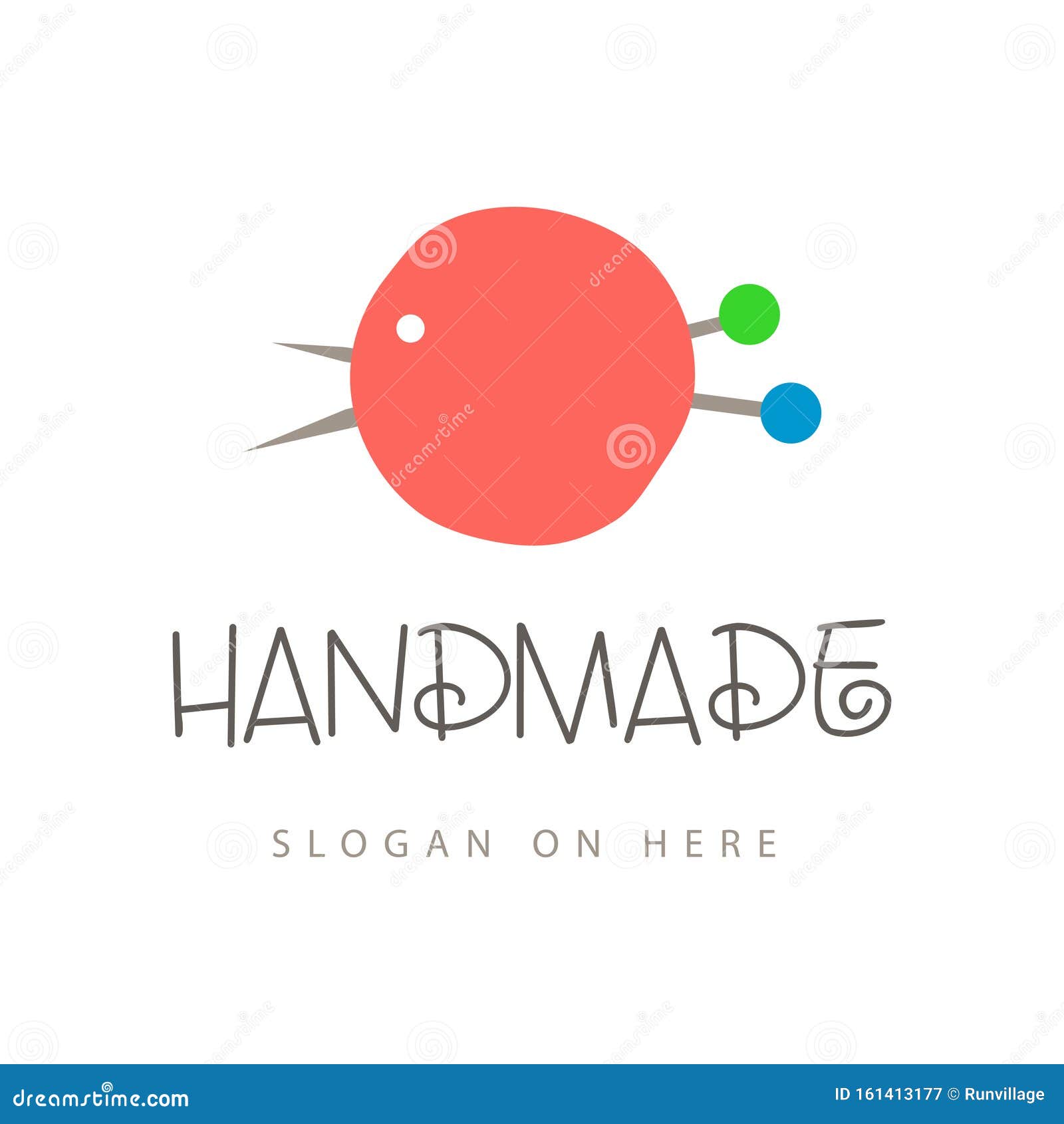 Stitching Logo Design Template Stock Illustration - Illustration of ...