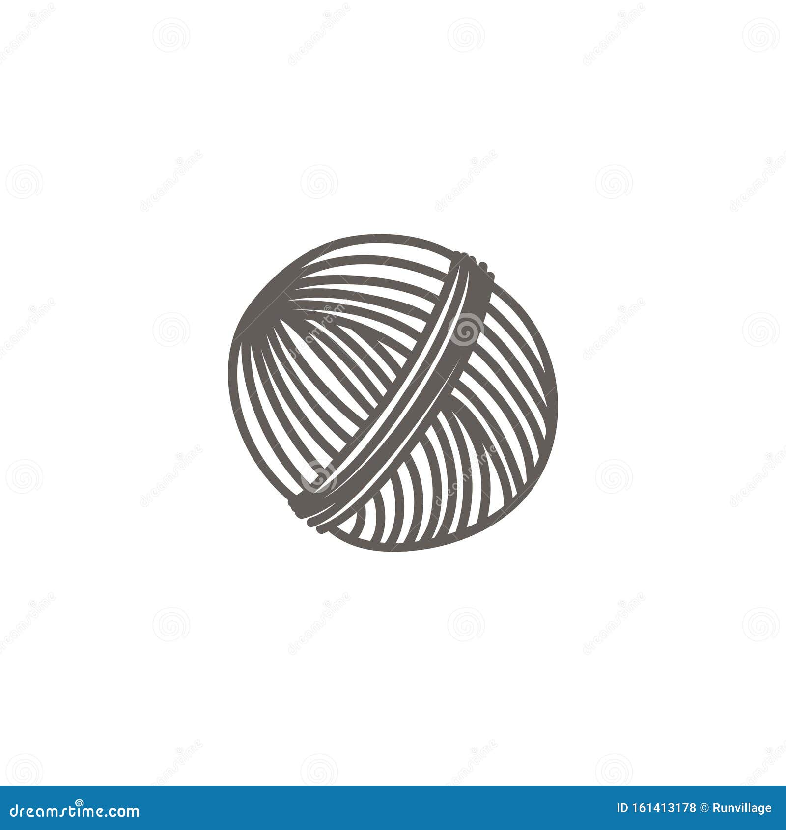 Stitching Logo Design Template Stock Illustration - Illustration of ...