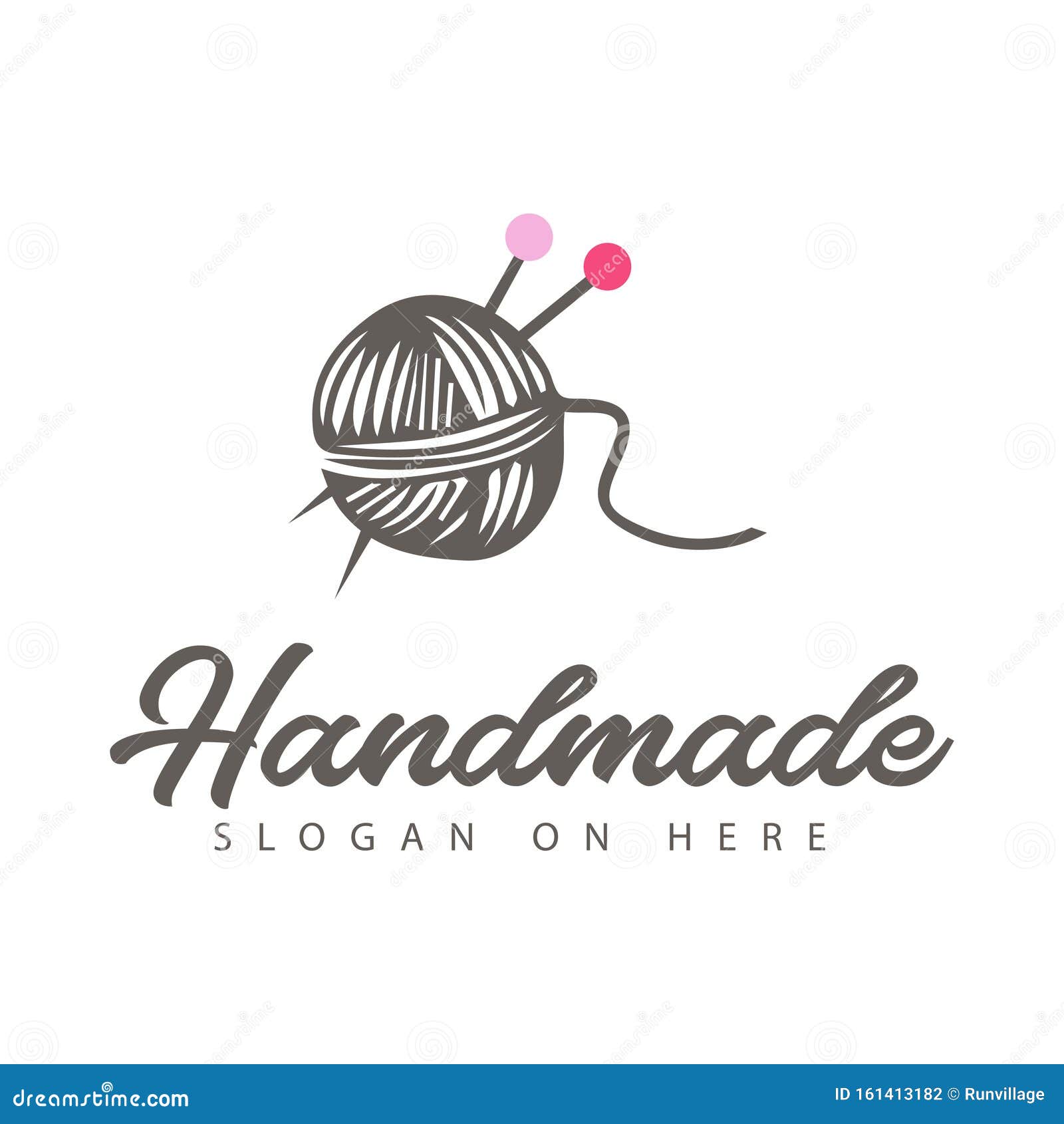 Stitching Logo Design Template Stock Illustration - Illustration of ...
