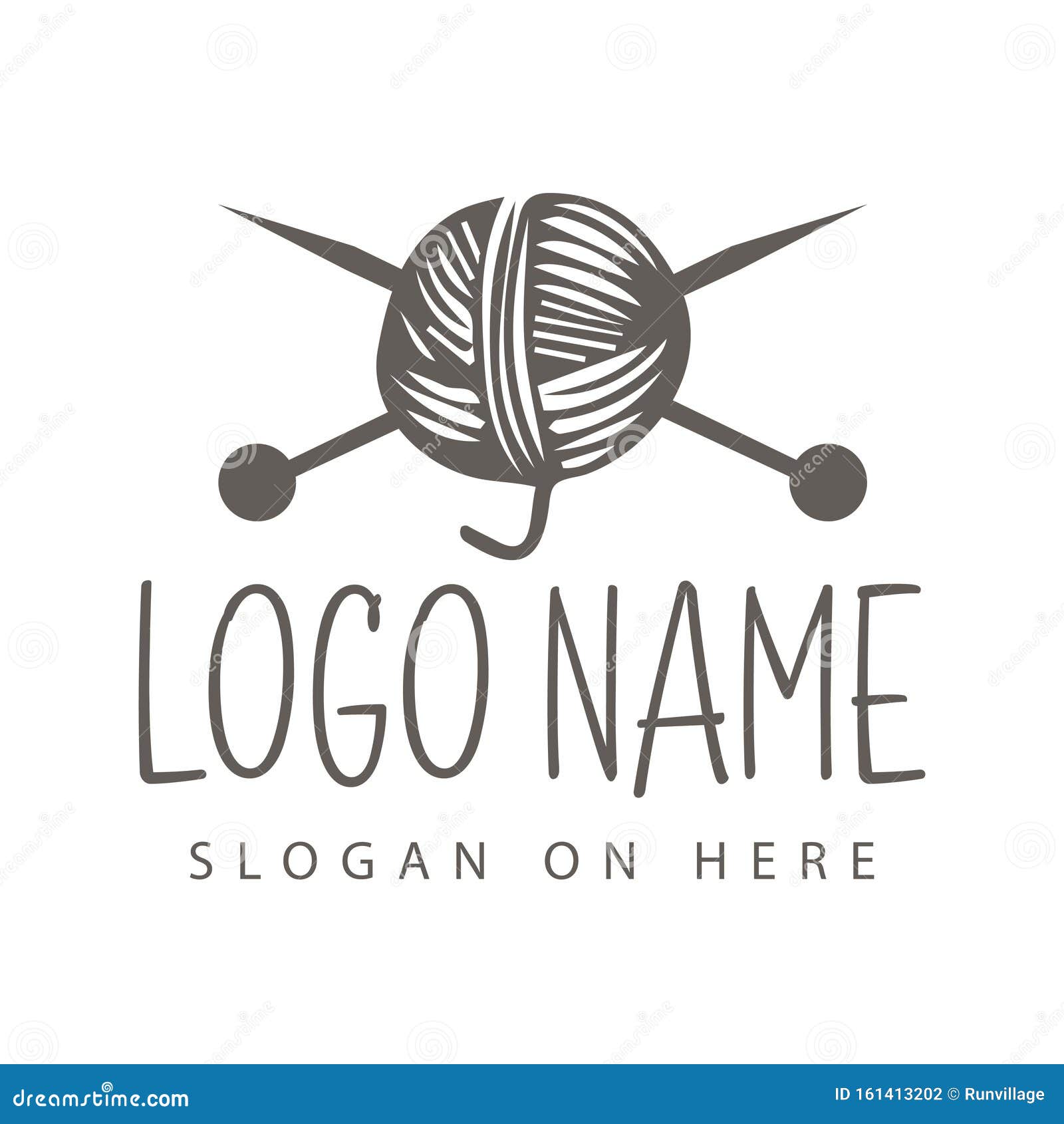 Stitching Logo Design Template Stock Illustration - Illustration of ...