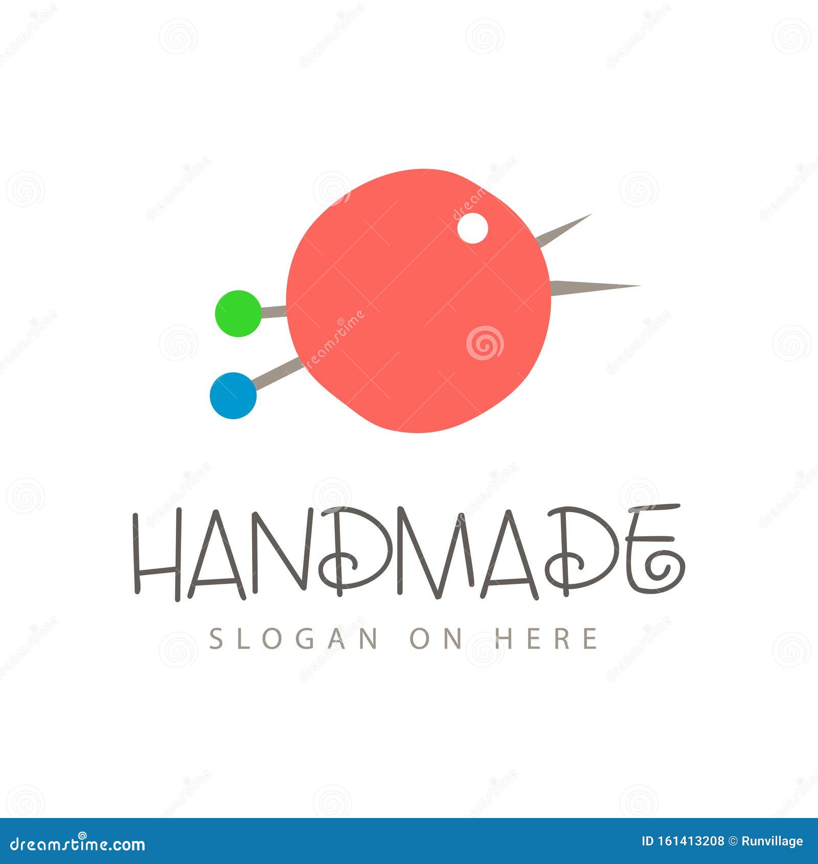 Stitching Logo Design Template Stock Illustration - Illustration of ...