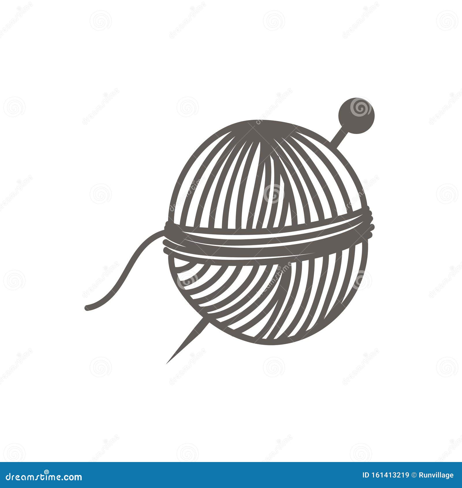 Stitching Logo Design Template Stock Illustration - Illustration of ...