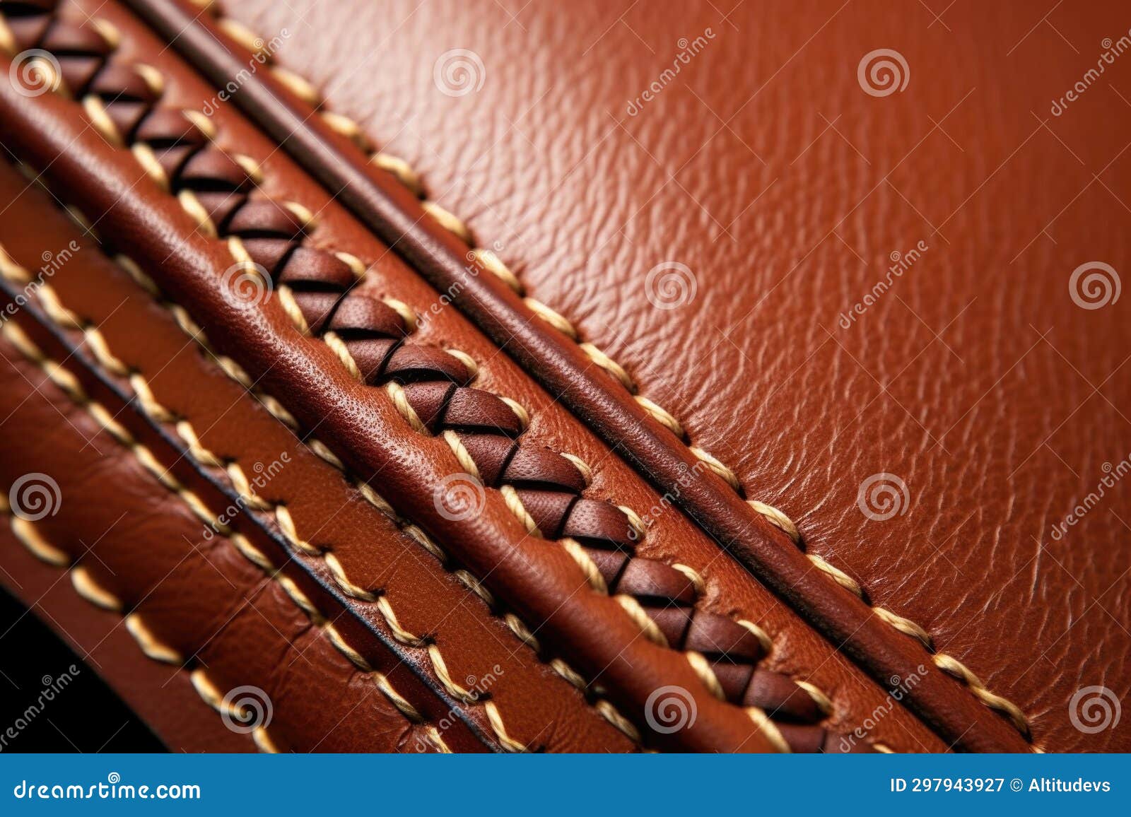Stitching Details of a Single Leather Boot Stock Image - Image of ...