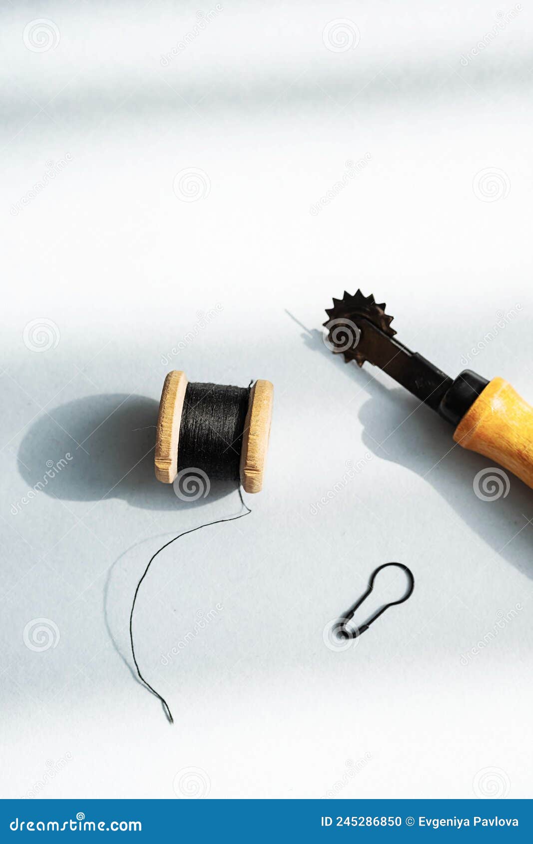 Stitching Tools. Various Tailoring Instruments Stock Photo - Image of ...