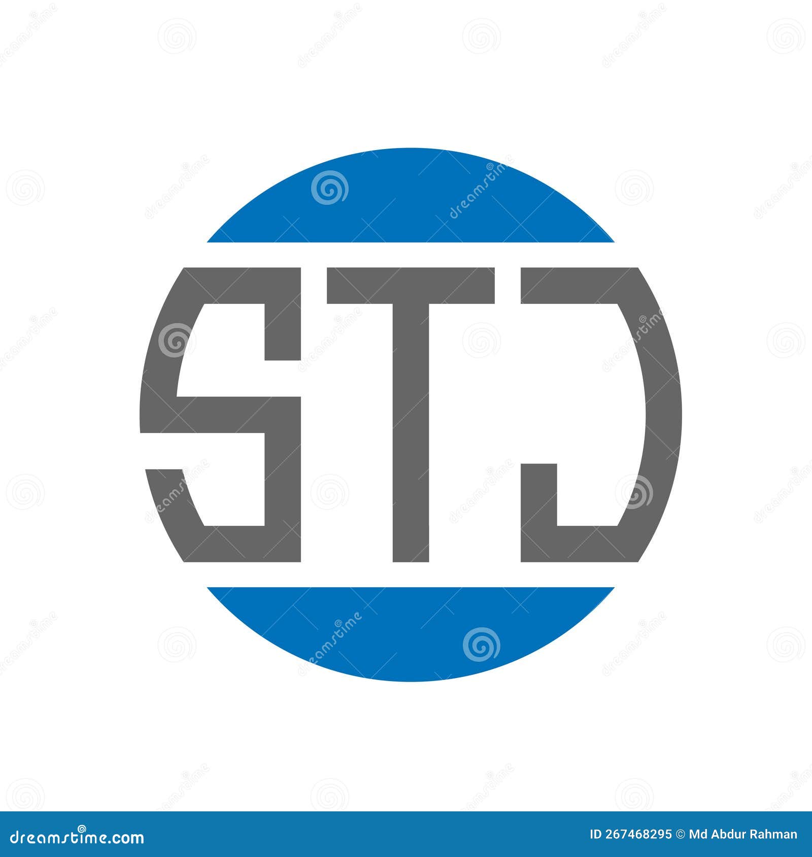 STJ Letter Logo Design on White Background. STJ Creative Initials ...