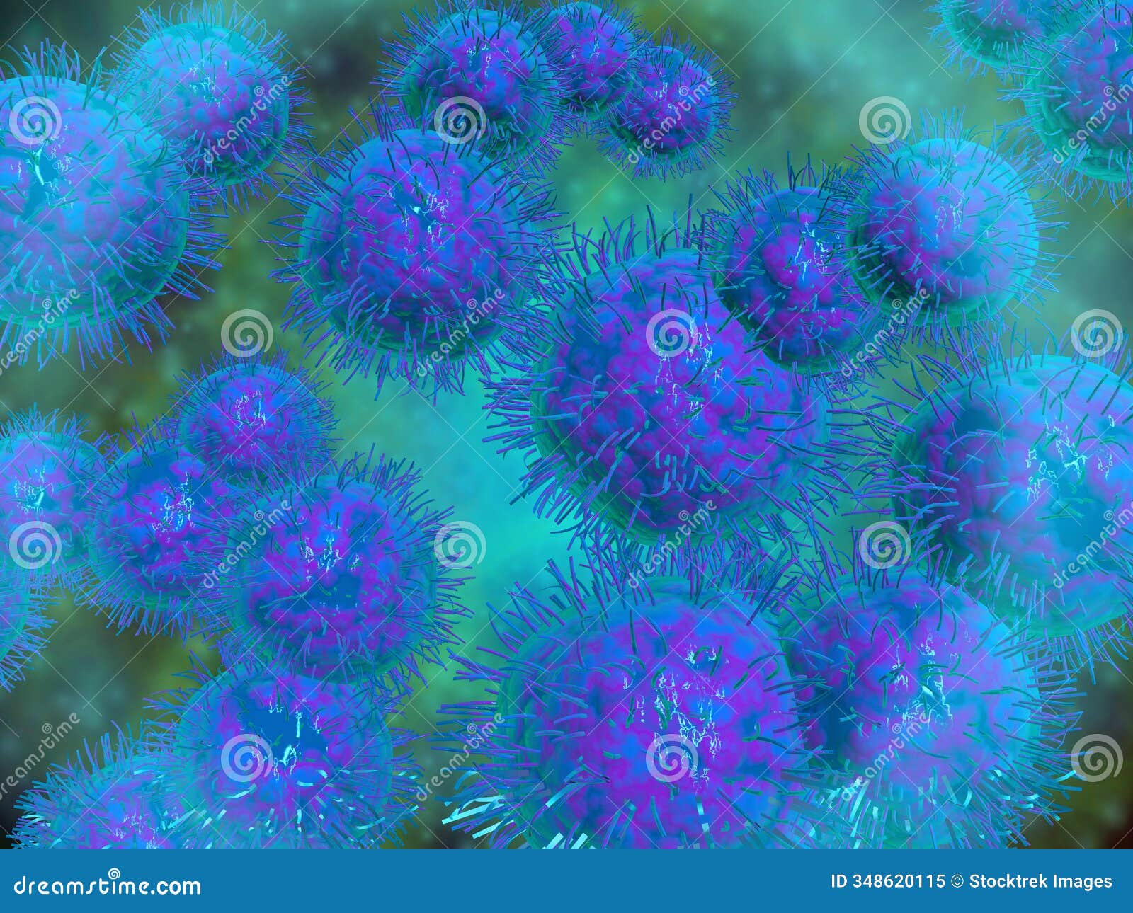 Microscopic View of Diplococcus Bacterium. Stock Image - Image of ...