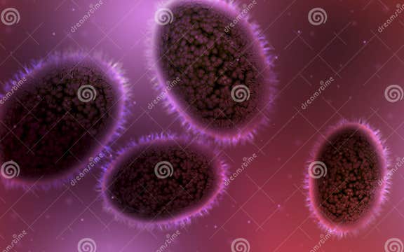 Microscopic View of Smallpox. Stock Illustration - Illustration of ...