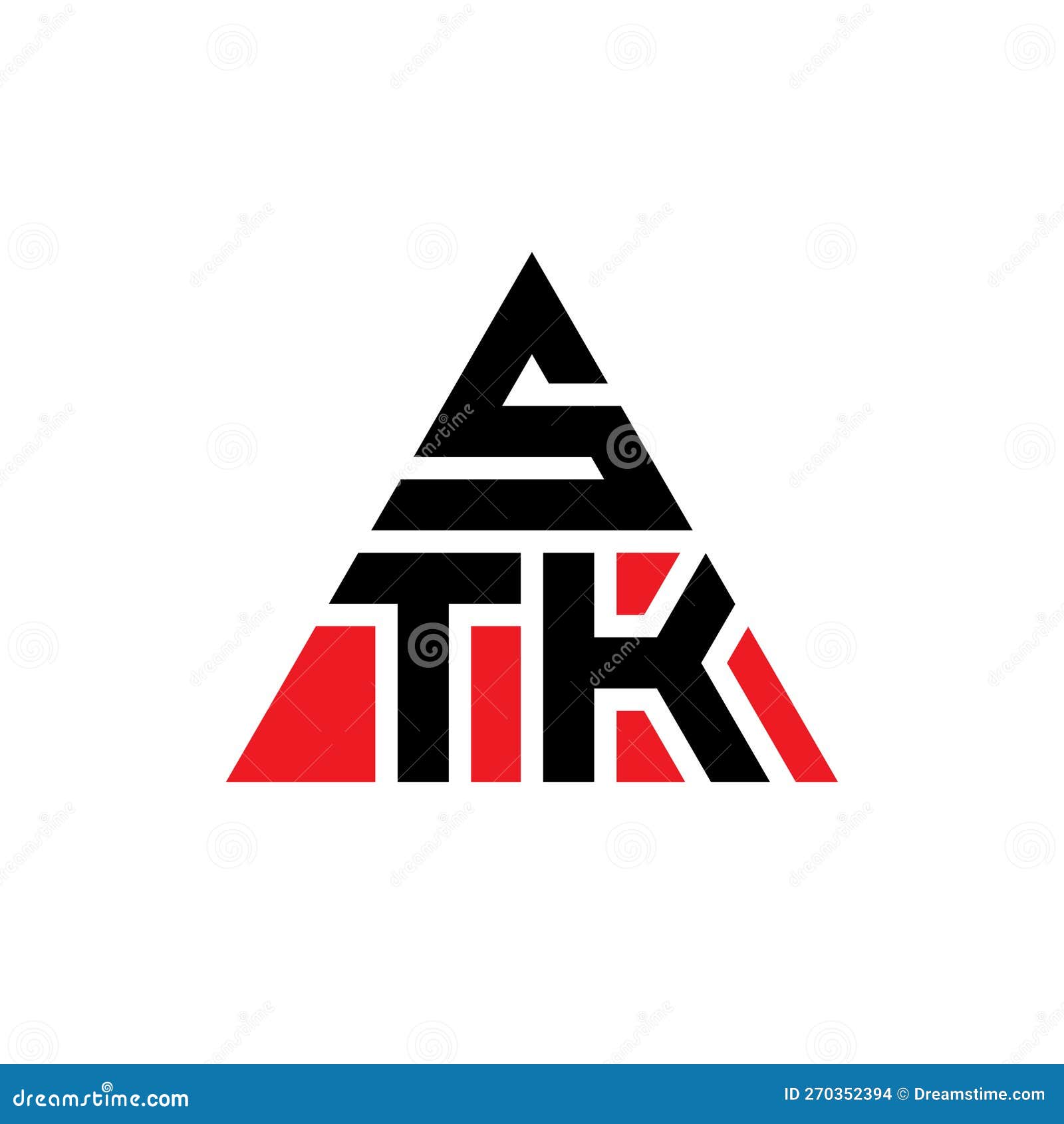 STK Triangle Letter Logo Design with Triangle Shape. STK Triangle Logo ...