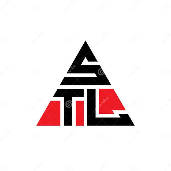 STL Triangle Letter Logo Design with Triangle Shape. STL Triangle Logo ...